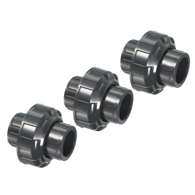 Uxcell 3/4" SCH80 UPVC Union Pipe Fitting Straight Socket Joint ...