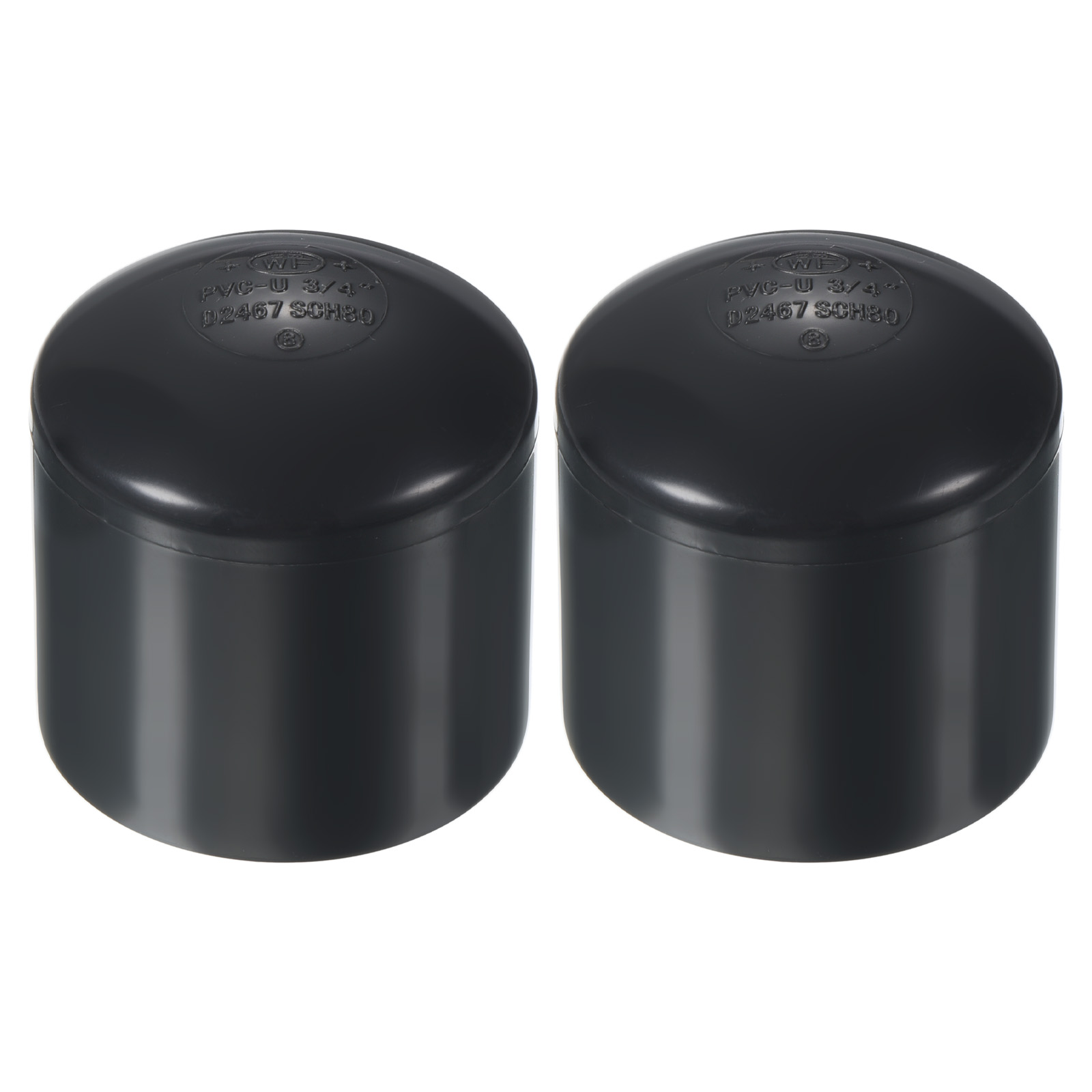 Uxcell 3/4" UPVC Pipe End Cap Fitting, 2 Pack Plug Socket Adapter ...