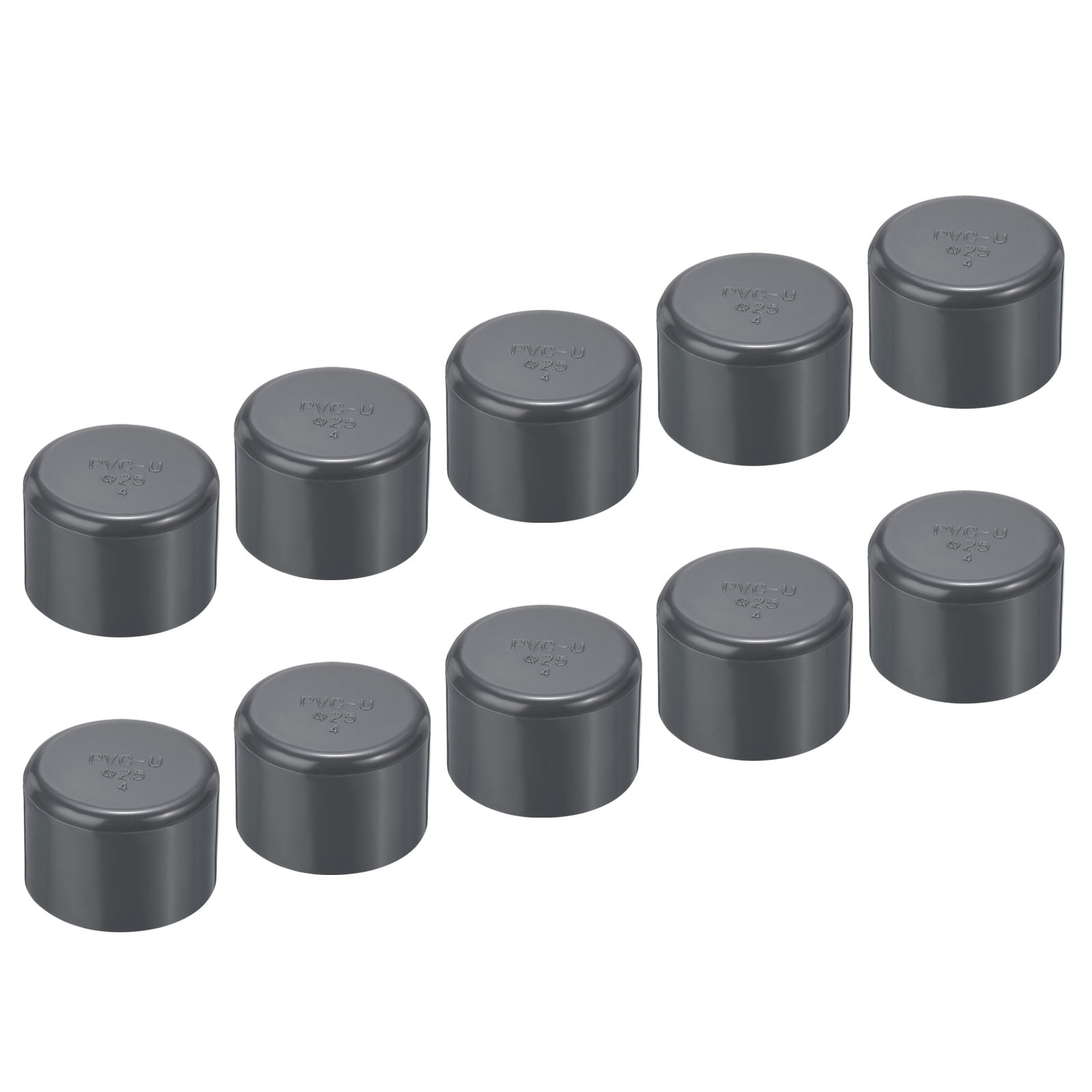 Uxcell 3/4" UPVC Pipe End Cap Fitting, 20 Pack Furniture Grade Plug ...