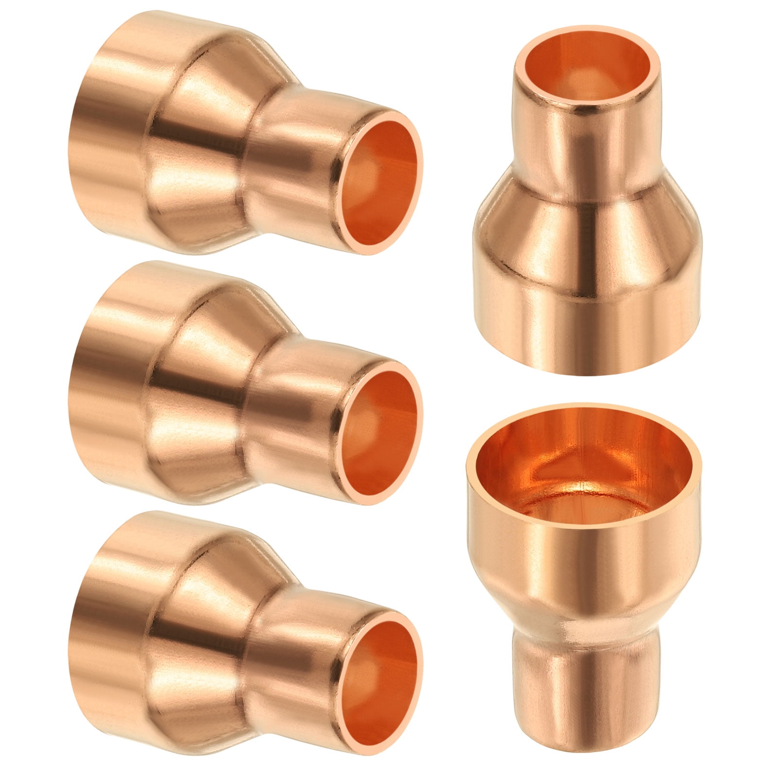 Uxcell 3/4" to 3/8" Nominal Size Copper Reducer Reducing Coupling ...
