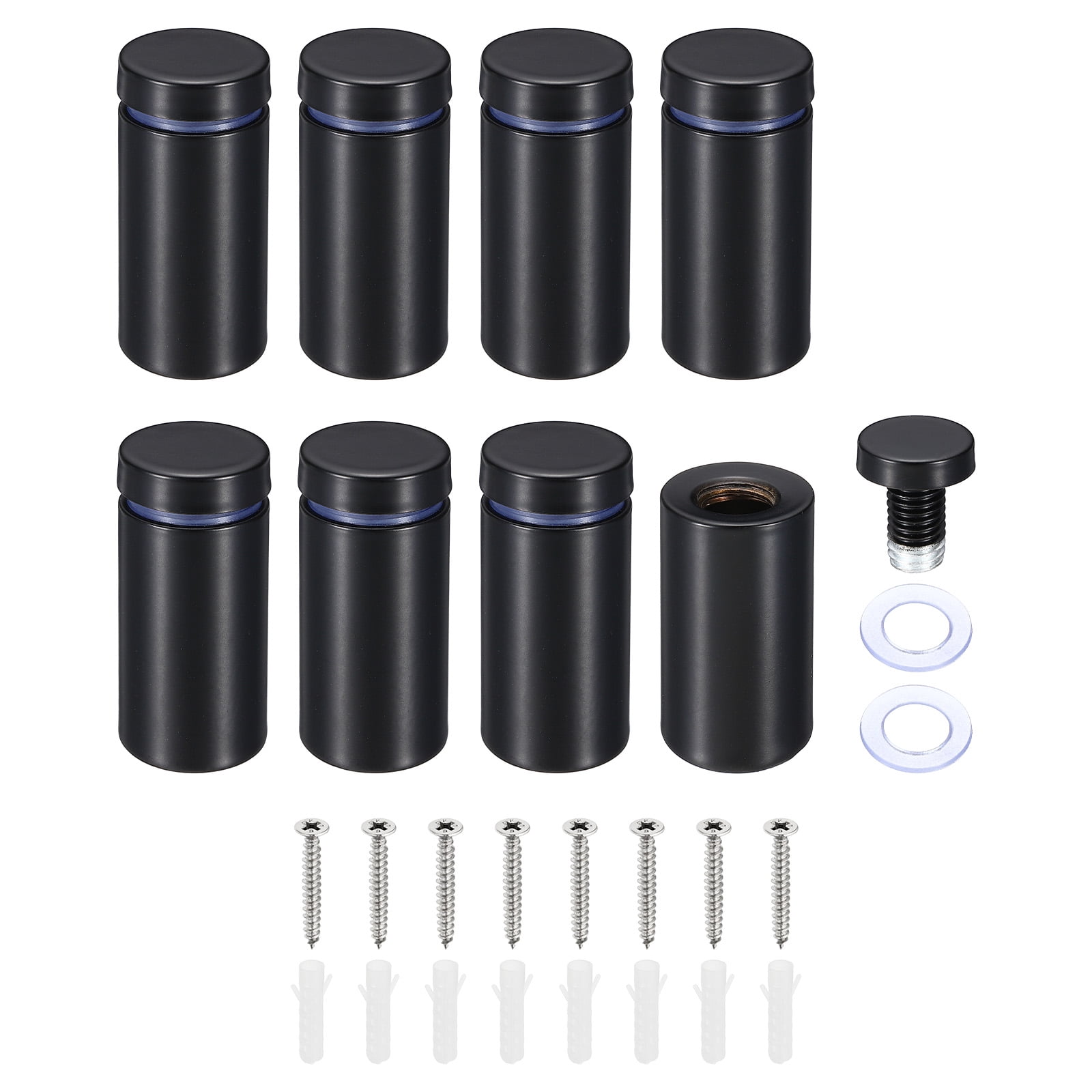 Uxcell 3/4 x 1.6 Inch Sign Standoff Screws, 8 Set Stainless Steel Wall ...