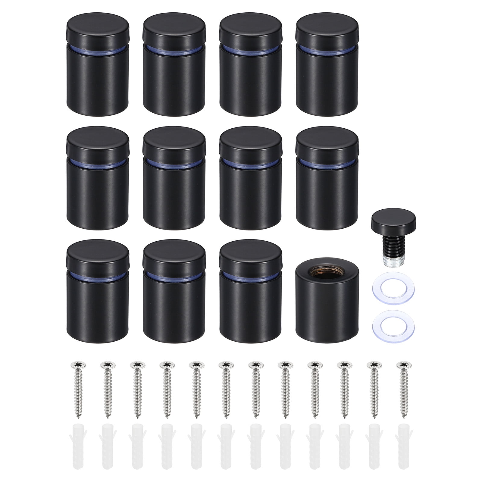 Uxcell 3/4 x 1 Inch Sign Standoff Screws, 12 Set Stainless Steel Wall ...