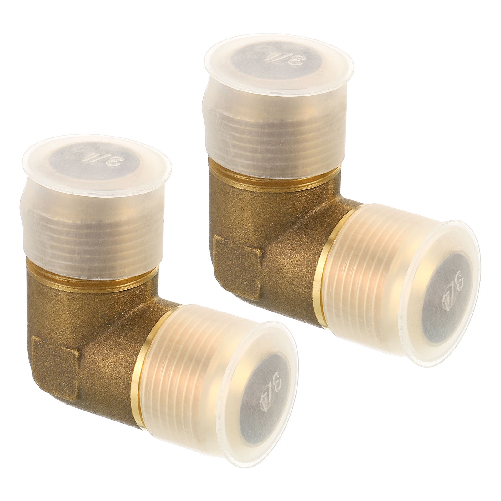 Uxcell 3/4" x 3/4" Brass Pipe Fitting Flare 90 Degree Elbow Tube ...