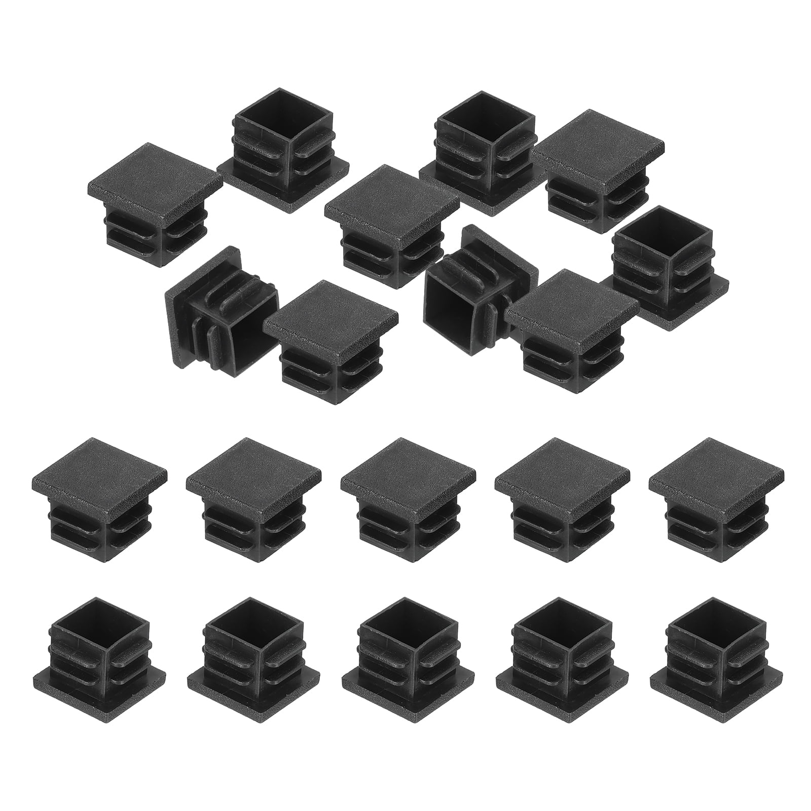 Uxcell 3/4"x3/4" Plastic Tubing End Caps, Square Hole Plug Insert for ...