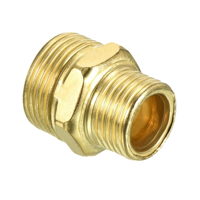 Uxcell 3/4PT to 1/2PT Male Thread Hex Extension Reducing Connector Pipe ...