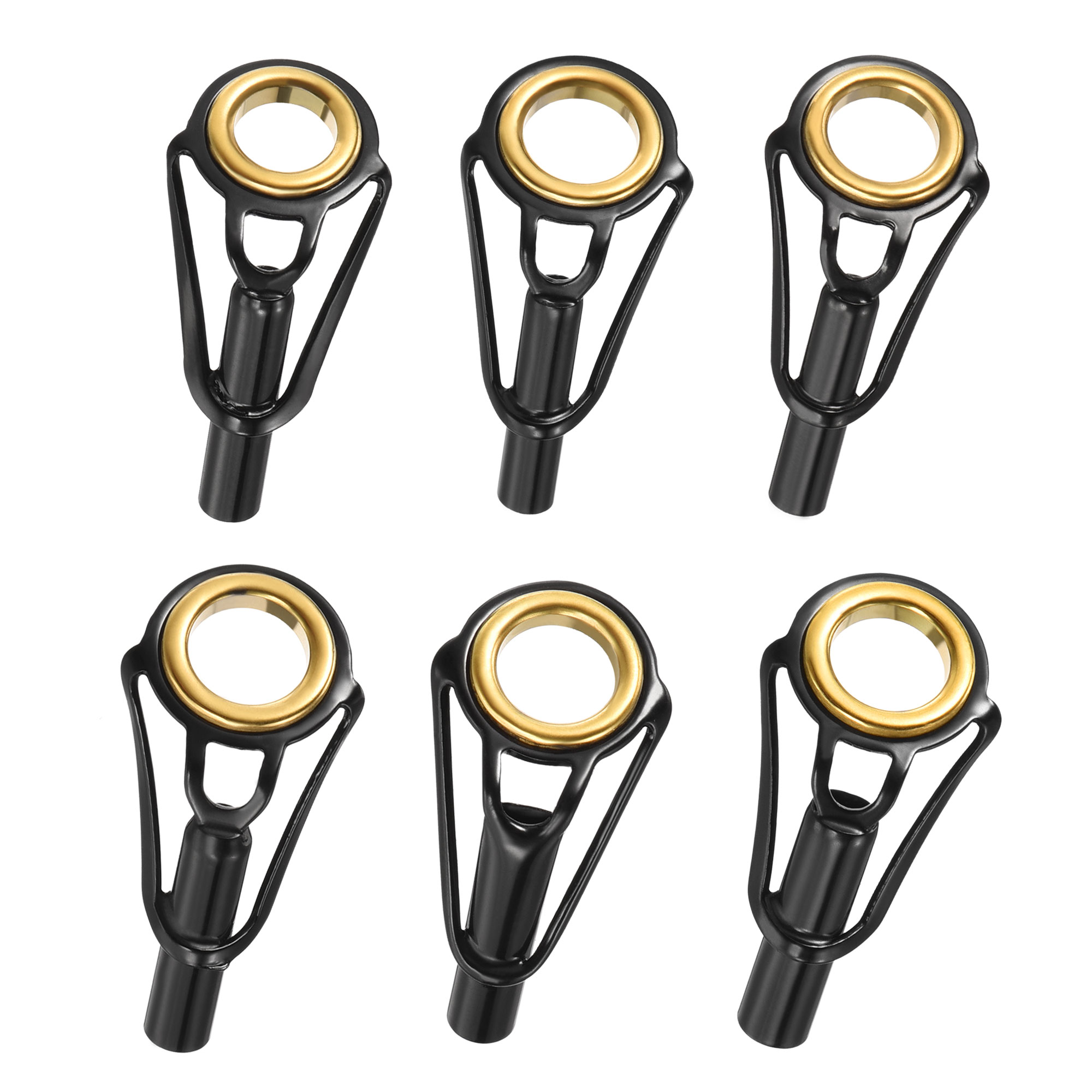 Uxcell 3-4mm Tube Dia Fishing Rod Tips Repair Kit Stainless Steel Ring ...