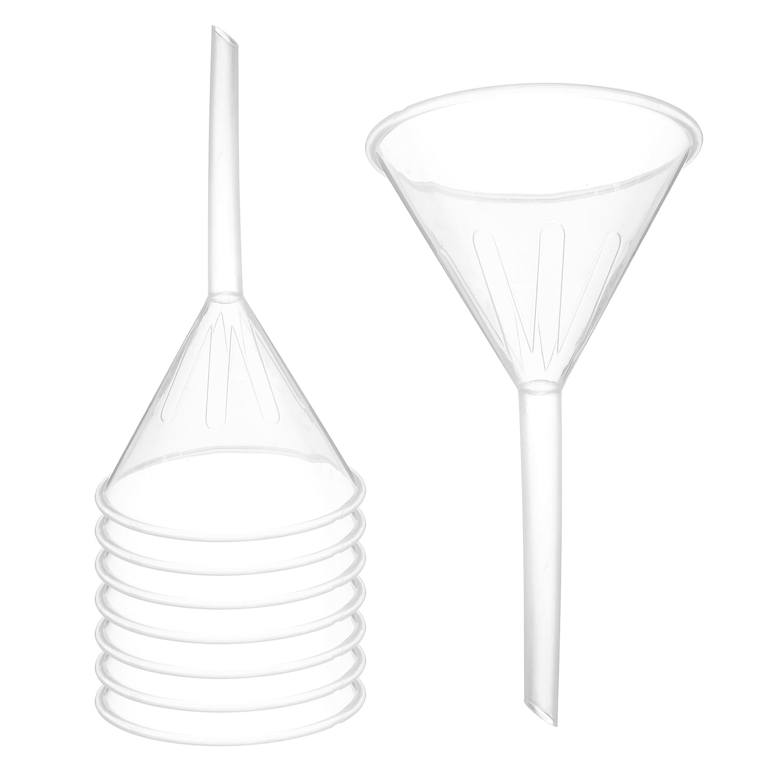 Uxcell 3.5 Inch Clear Plastic Funnel, Filter Filtration Funnel for ...