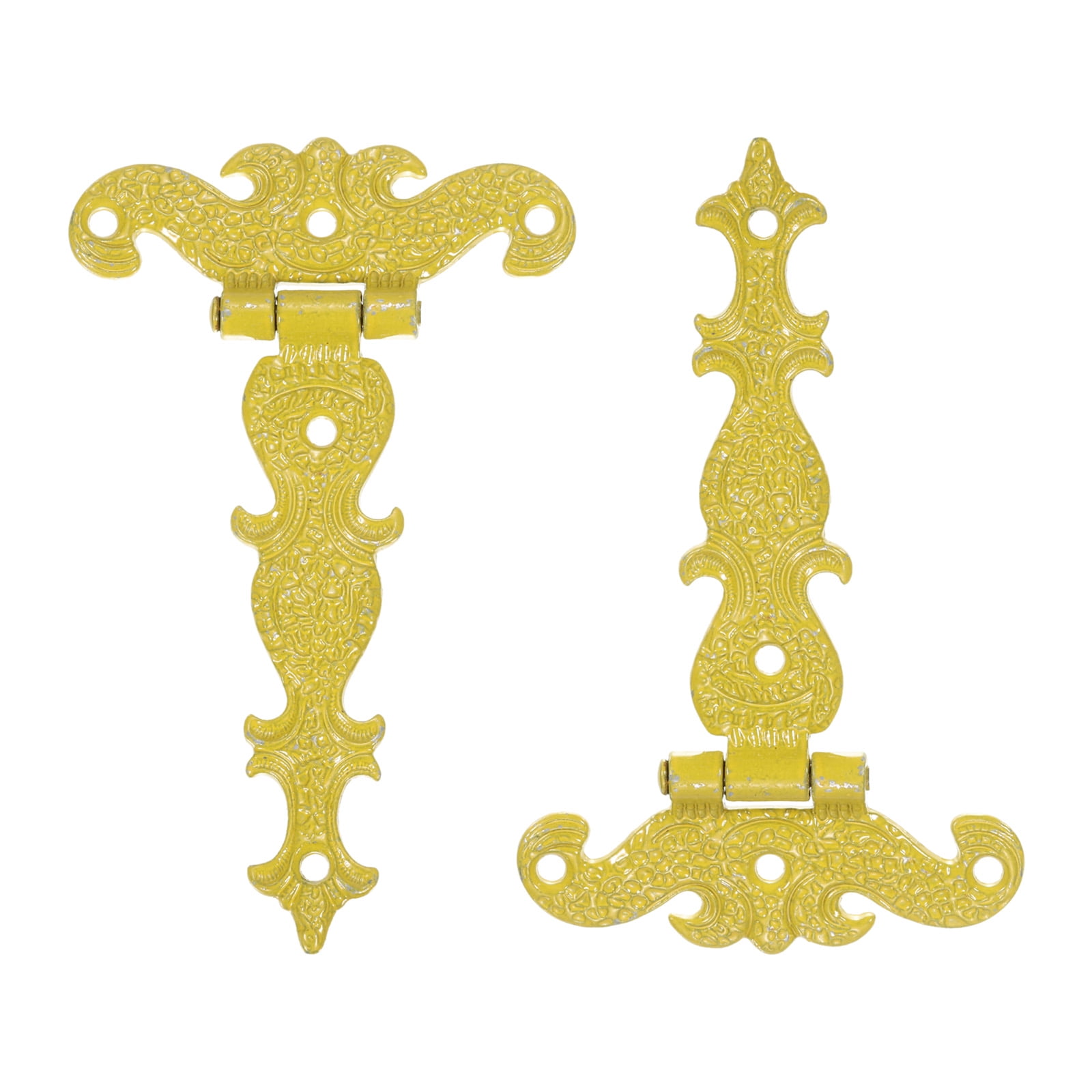 Uxcell 3.5 Inch Door Tee Hinge, 2Pack T-strap Hinges Retro Decorative ...
