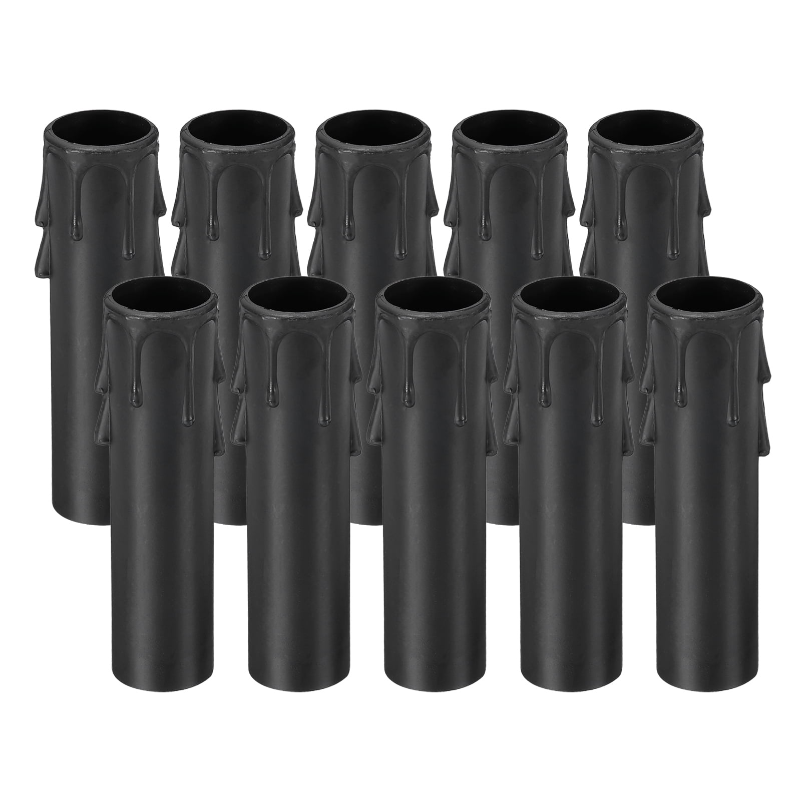 Uxcell 3.5 Inch Tall Candle Covers Sleeves 10Pcs Plastic E12 Chandelier ...