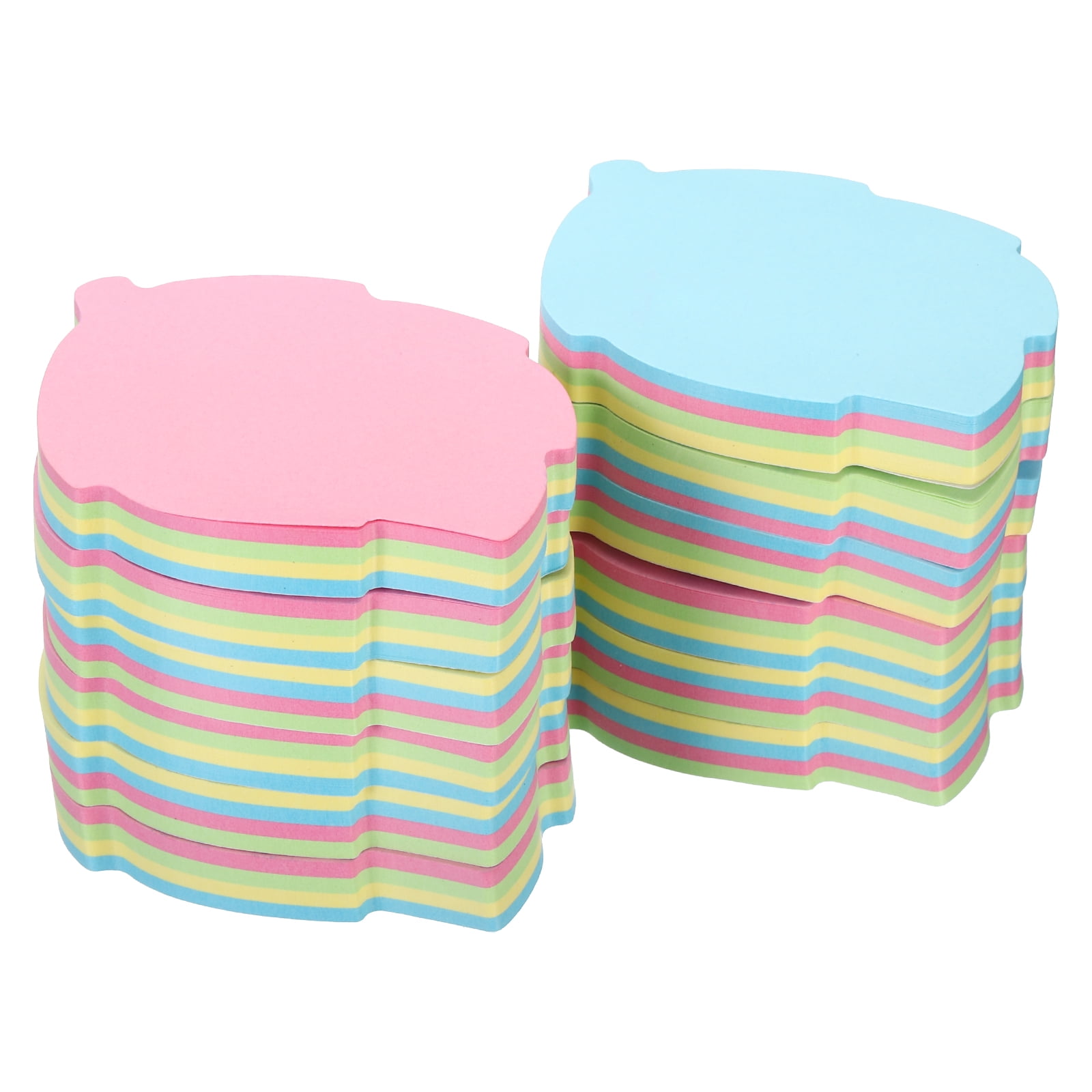 Uxcell 3.5" x 2.7" Leaf Shape Sticky Notes, Cute Self-Stick Memo Pads ...