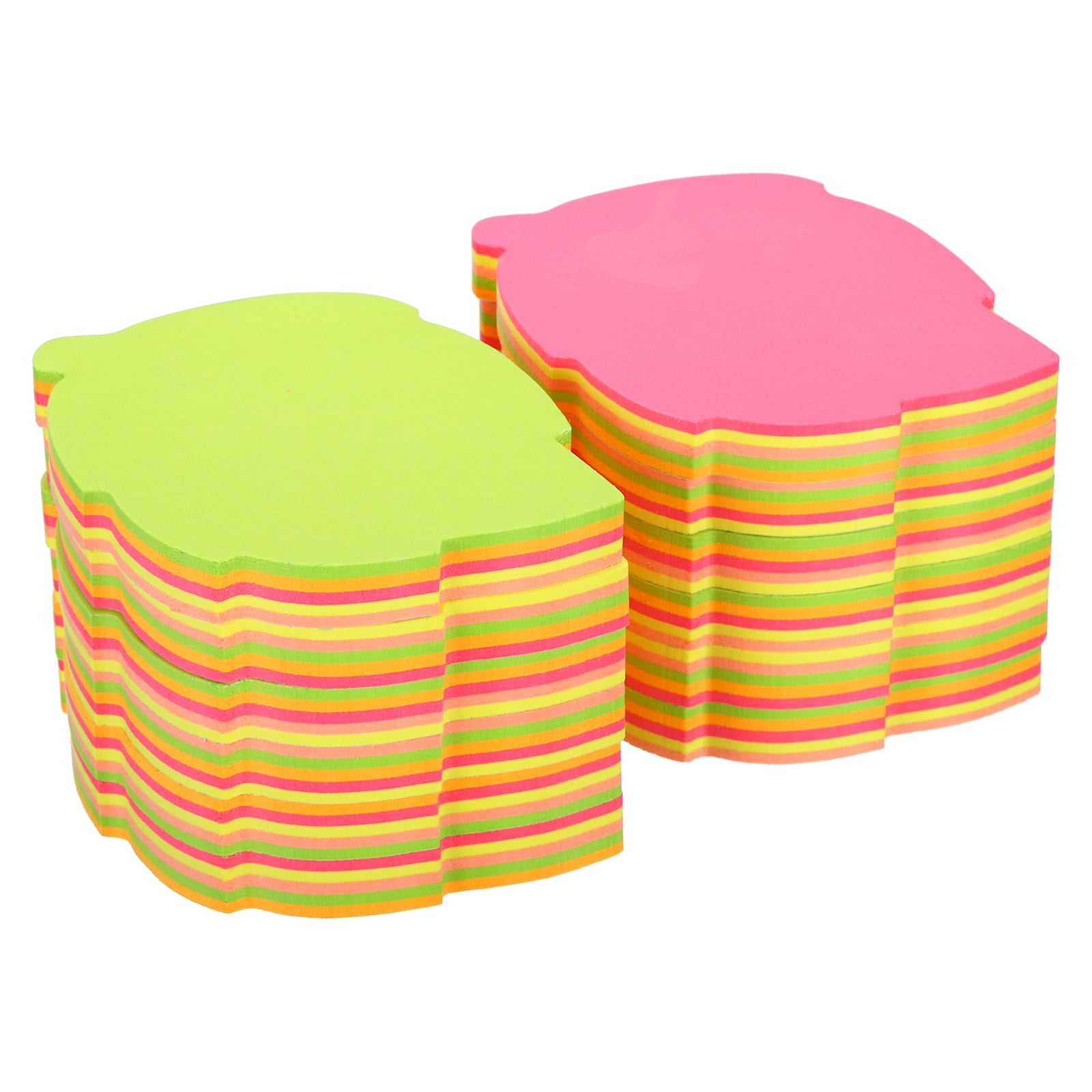 Uxcell 3.5" x 2.7" Leaf Shape Sticky Notes, Cute Self-Stick Memo Pads ...