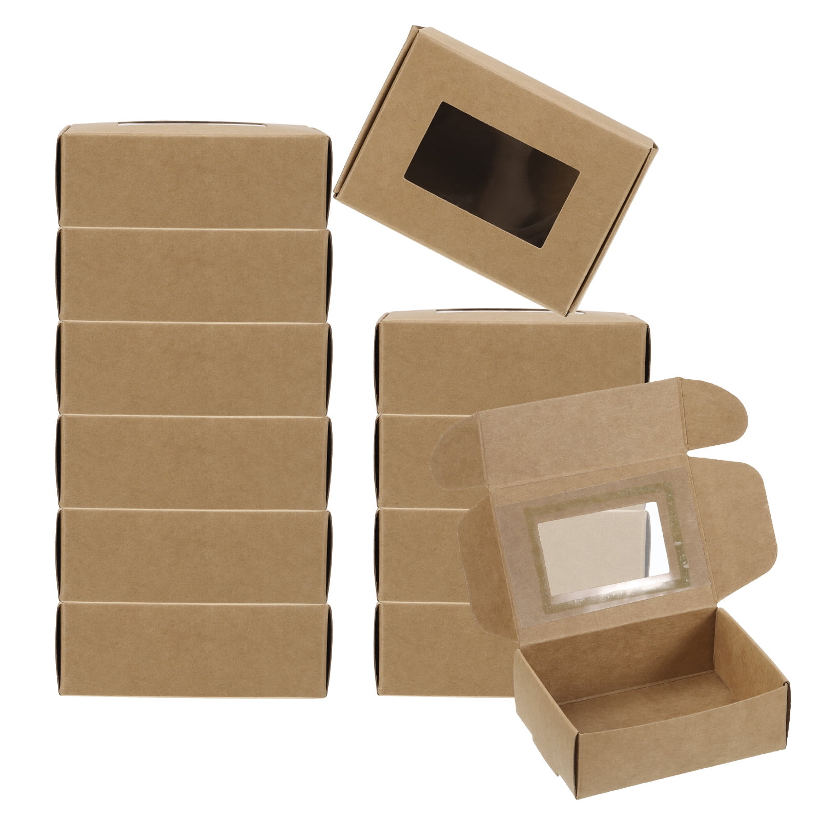 Uxcell 3.5"x2.5"x1" Paper Soap Box with Window Homemade Soap Boxes ...