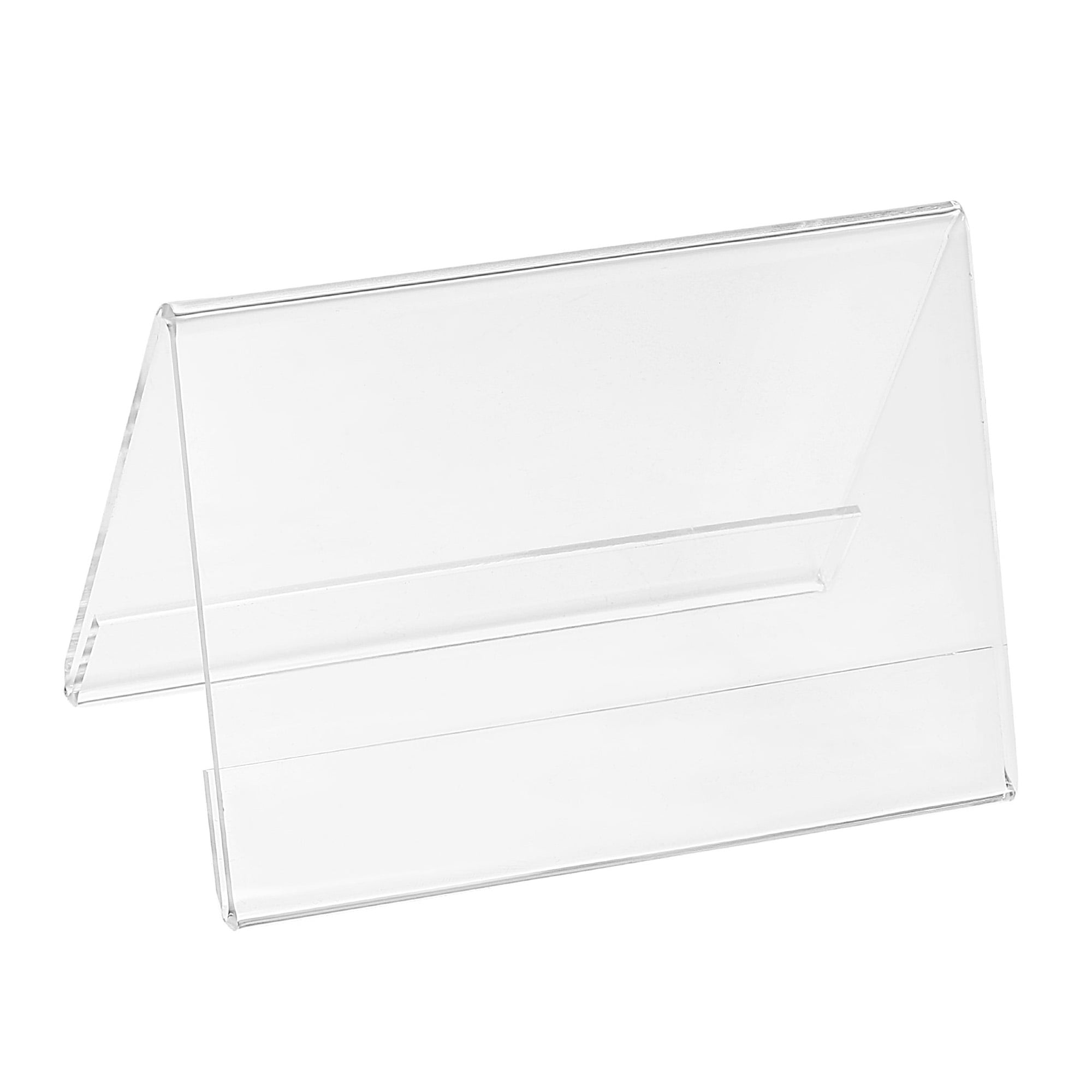 Uxcell 3.51 x 2.34inch Acrylic Desk Nameplate Holders,10Pcs Transparent ...
