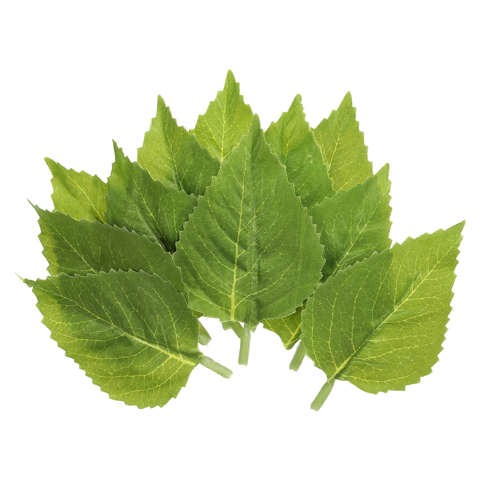 Uxcell 3.54x1.97" Artificial Silk Sunflowers Leaf, 40 Pcs Artificial ...