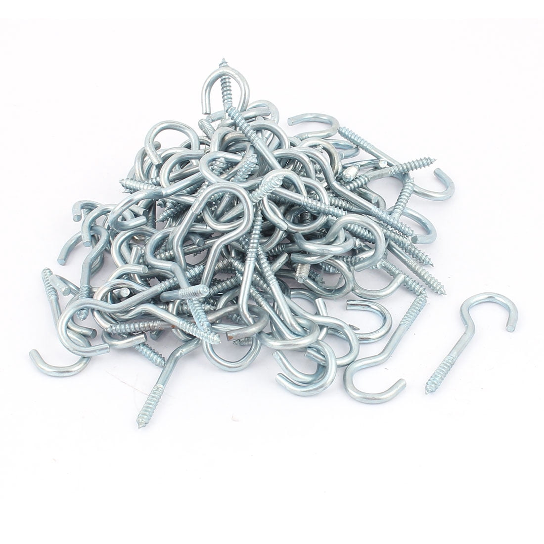 Uxcell 3.5mm Dia Thread Zinc Plated Eye Bolt Eyelet Hook Screw ...