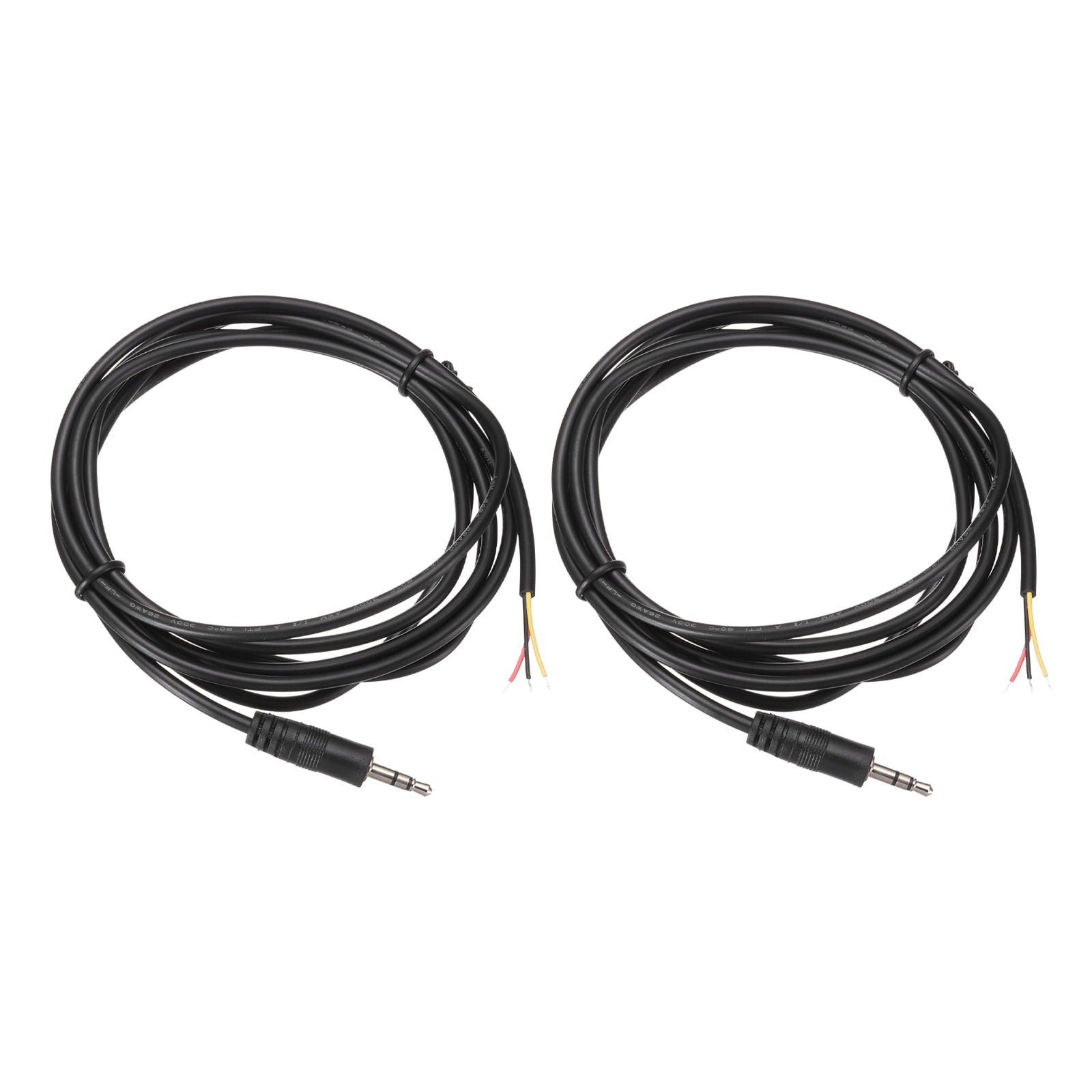 Uxcell 3.5mm Male Plug Jack Connector Audio Cable 2 Pole Mono Aux Cable ...