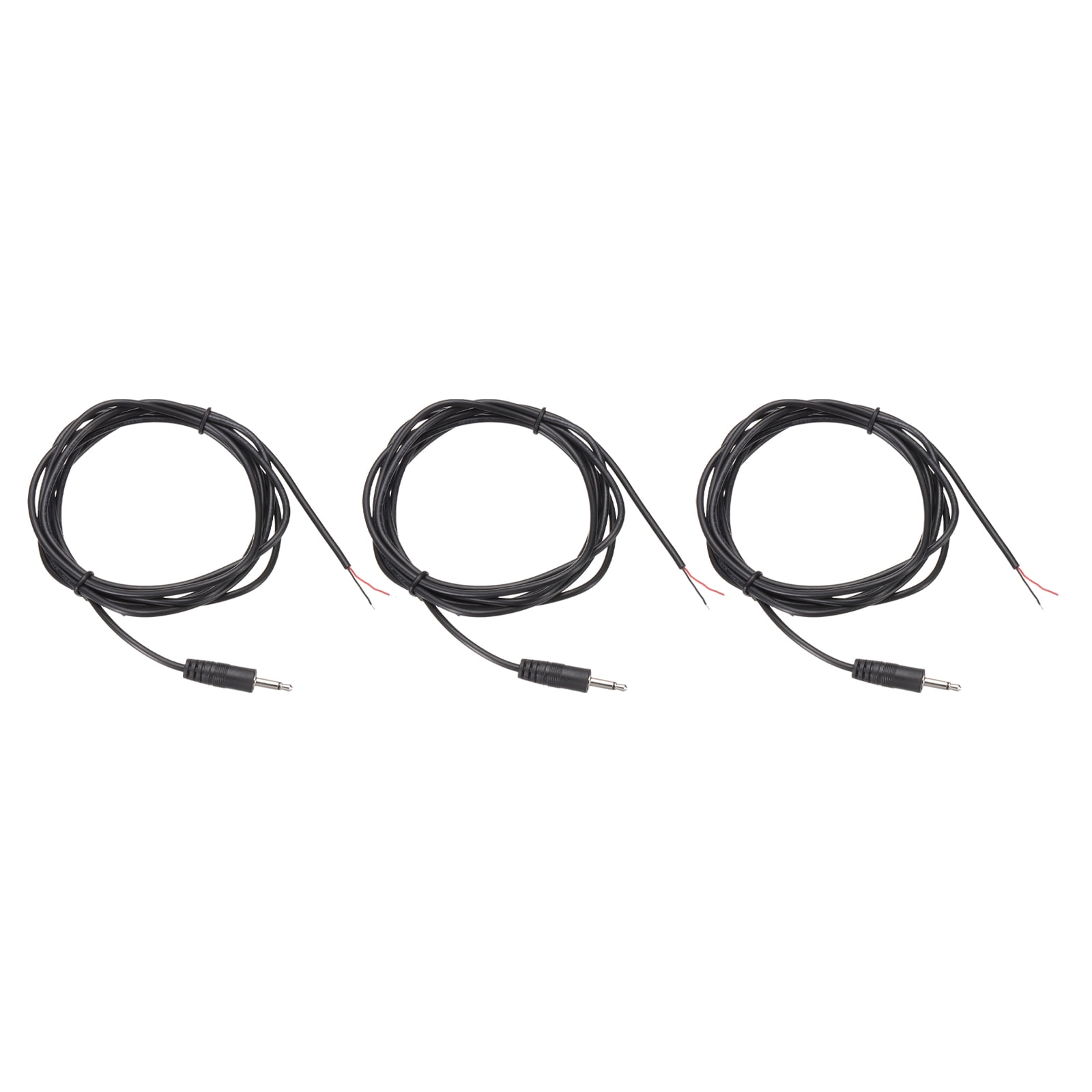 Uxcell 3.5mm Male Plug Jack Connector Audio Cable 2 Pole Mono Aux Cable ...