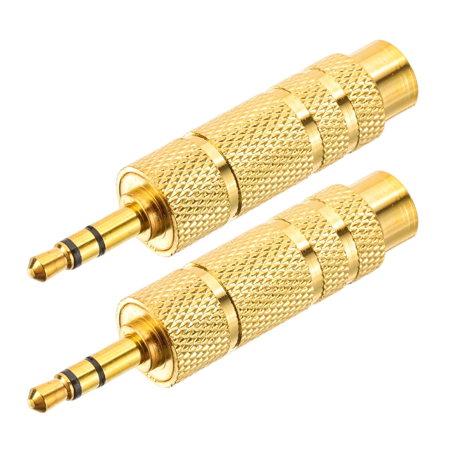 Uxcell 3.5mm to 6.35mm Male to Female Audio Adapter, 2Pcs Stereo Plug ...