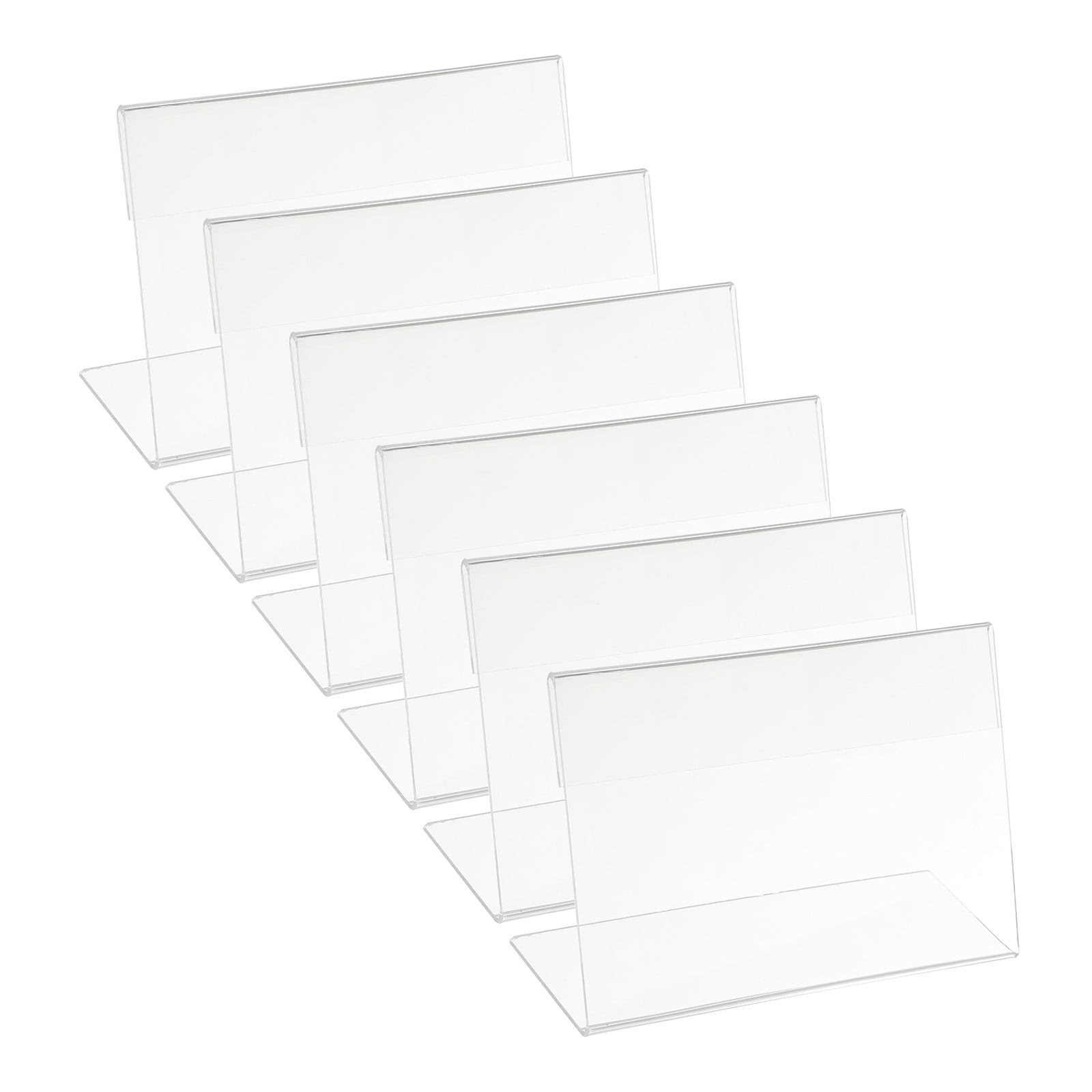Uxcell 3.5x4.5" Wall Mount Mini Acrylic Sign Holder, Slanted Display ...