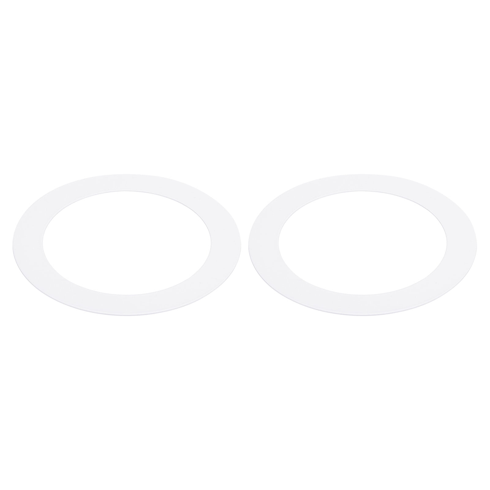 Uxcell 3.6" ID 4.9" OD Goof Rings for Recessed Light Gloss White Goof ...