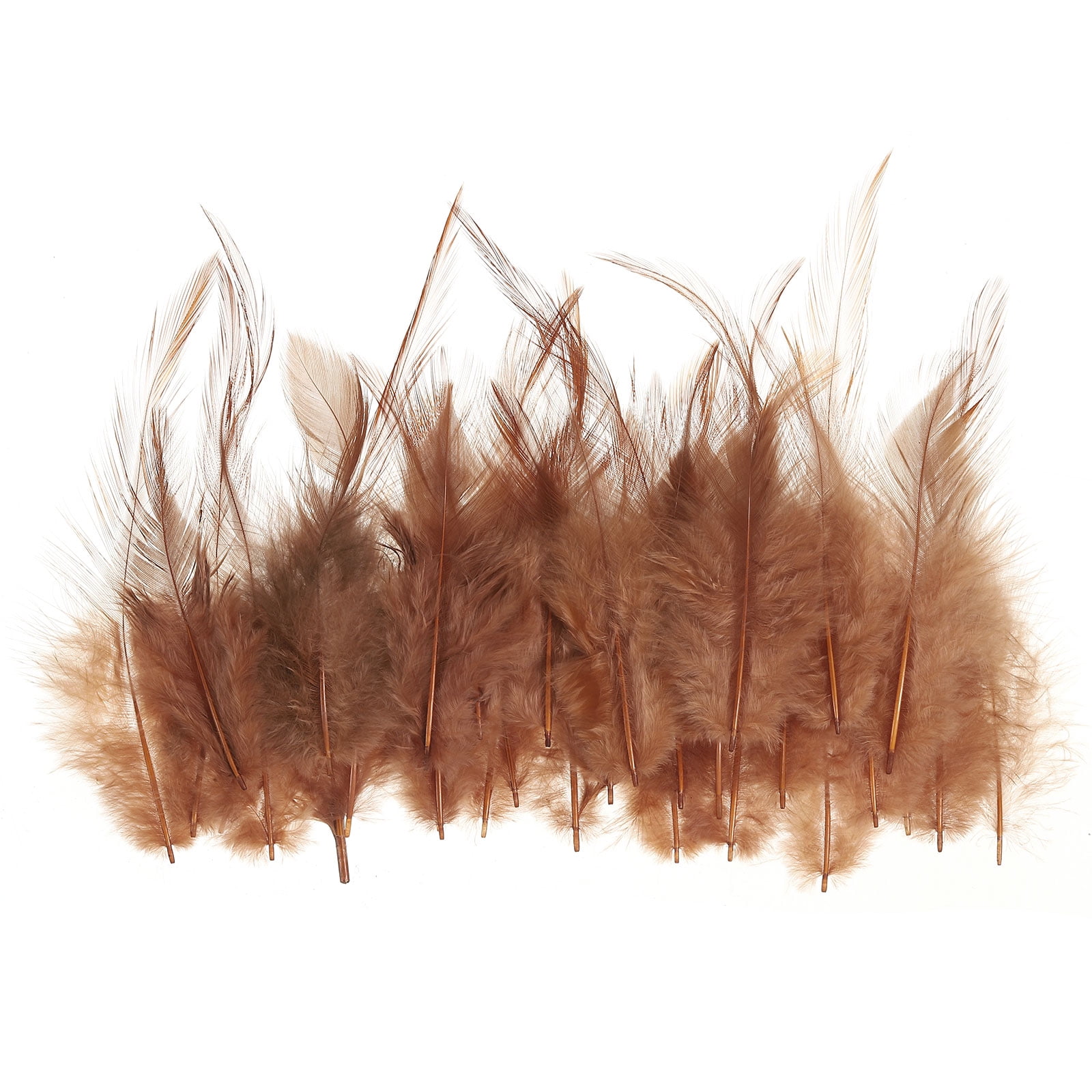 Uxcell 3-6 Inch Saddle Hackle Rooster Feather Bulk Natural Feathers ...