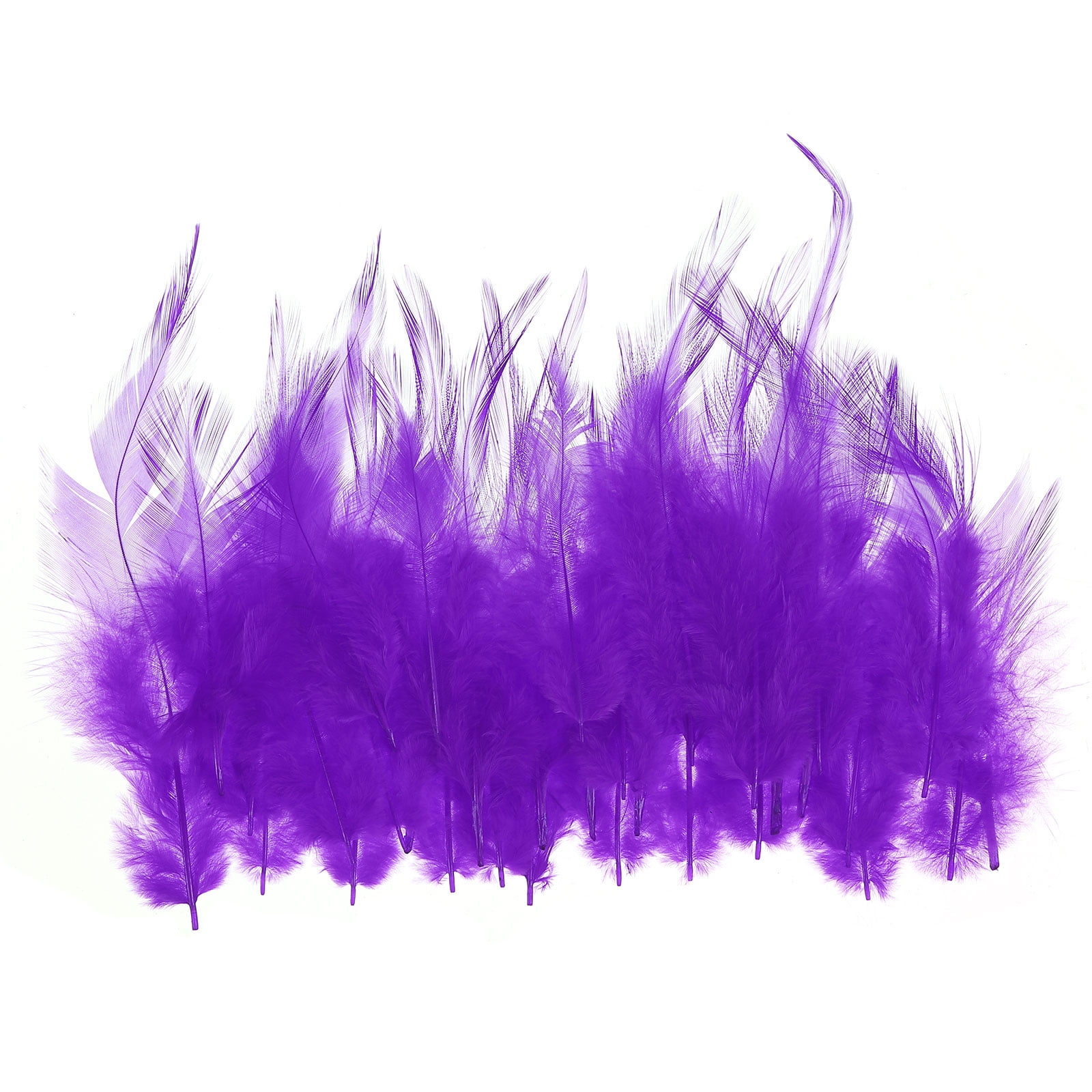 Uxcell 3-6 Inch Saddle Hackle Rooster Feather Bulk Natural Feathers ...