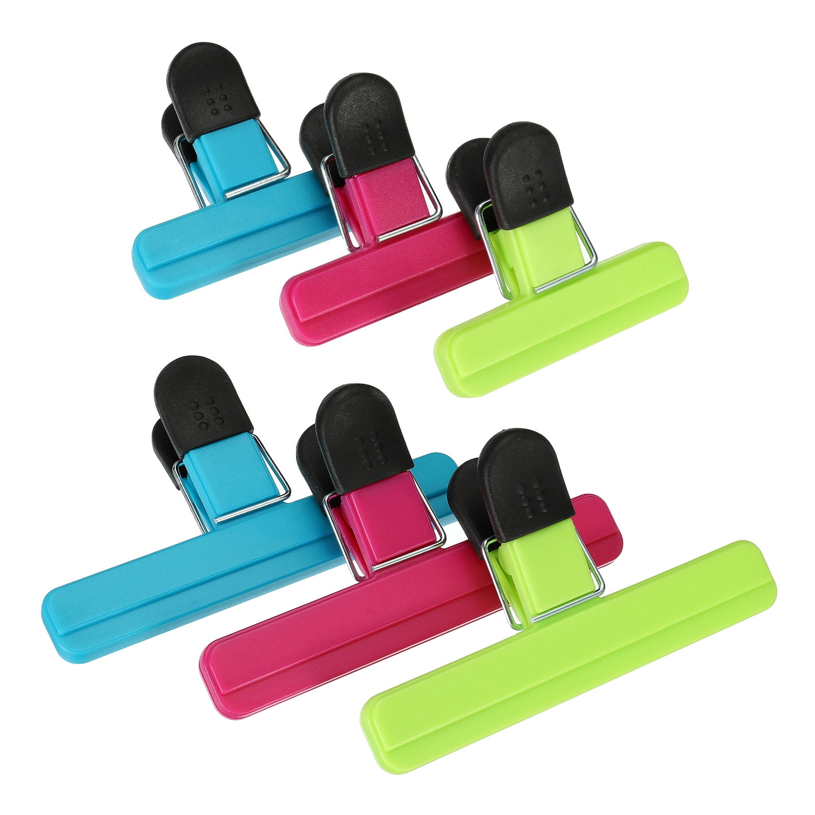 Uxcell 3" 6" Plastic Storage Clips Clamp Sealing Bag File Photo, Grass ...