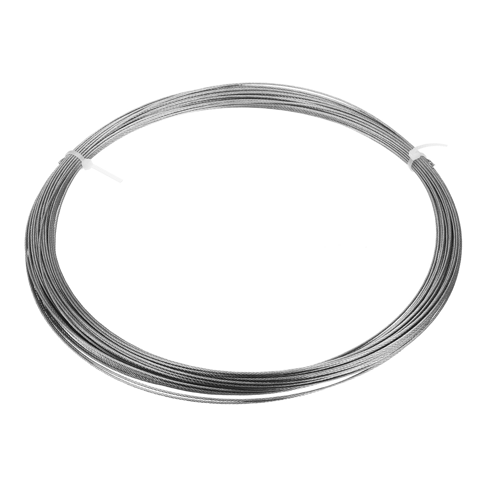 Uxcell 3/64" (1.2mm) 98ft (30M) 304 Stainless Steel Cable Wire Rope 7x7 ...