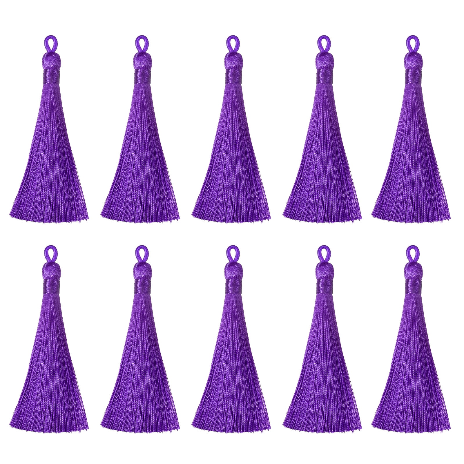 Uxcell 3.66" Silky Bookmark Tassels with Loop for DIY Craft Accessory ...