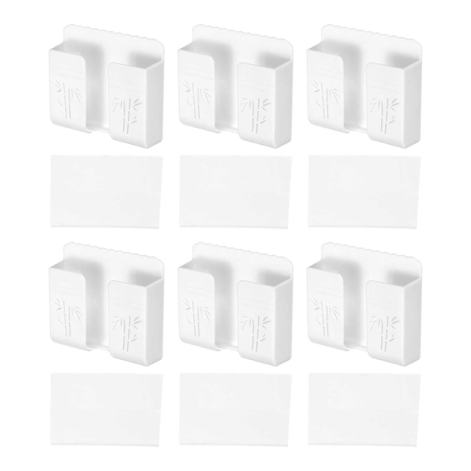 Uxcell 3.7" Length Remote Control Holders Wall Mount Organizer with ...