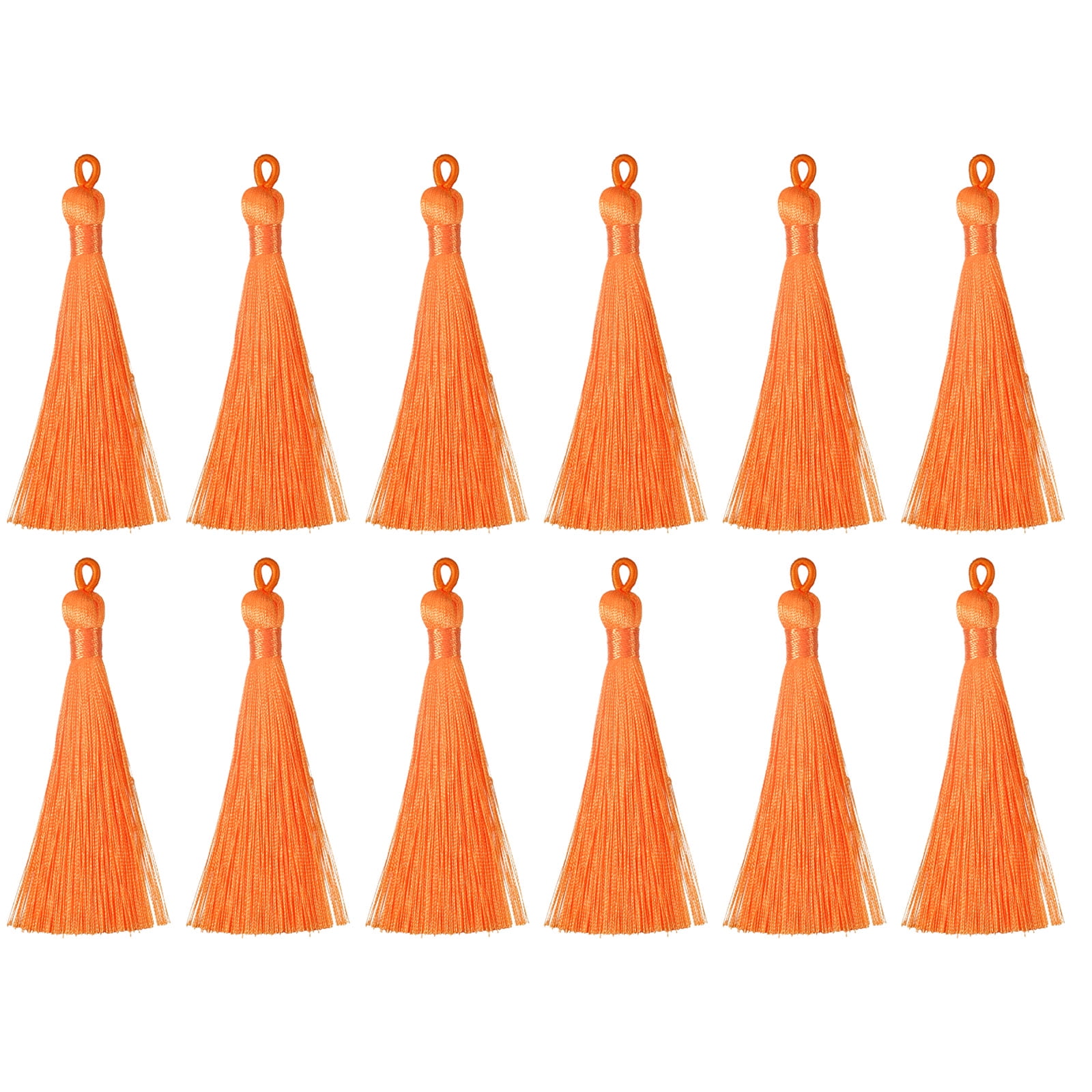 Uxcell 3.7" Silky Bookmark Tassels with Loop for DIY Craft Accessory ...