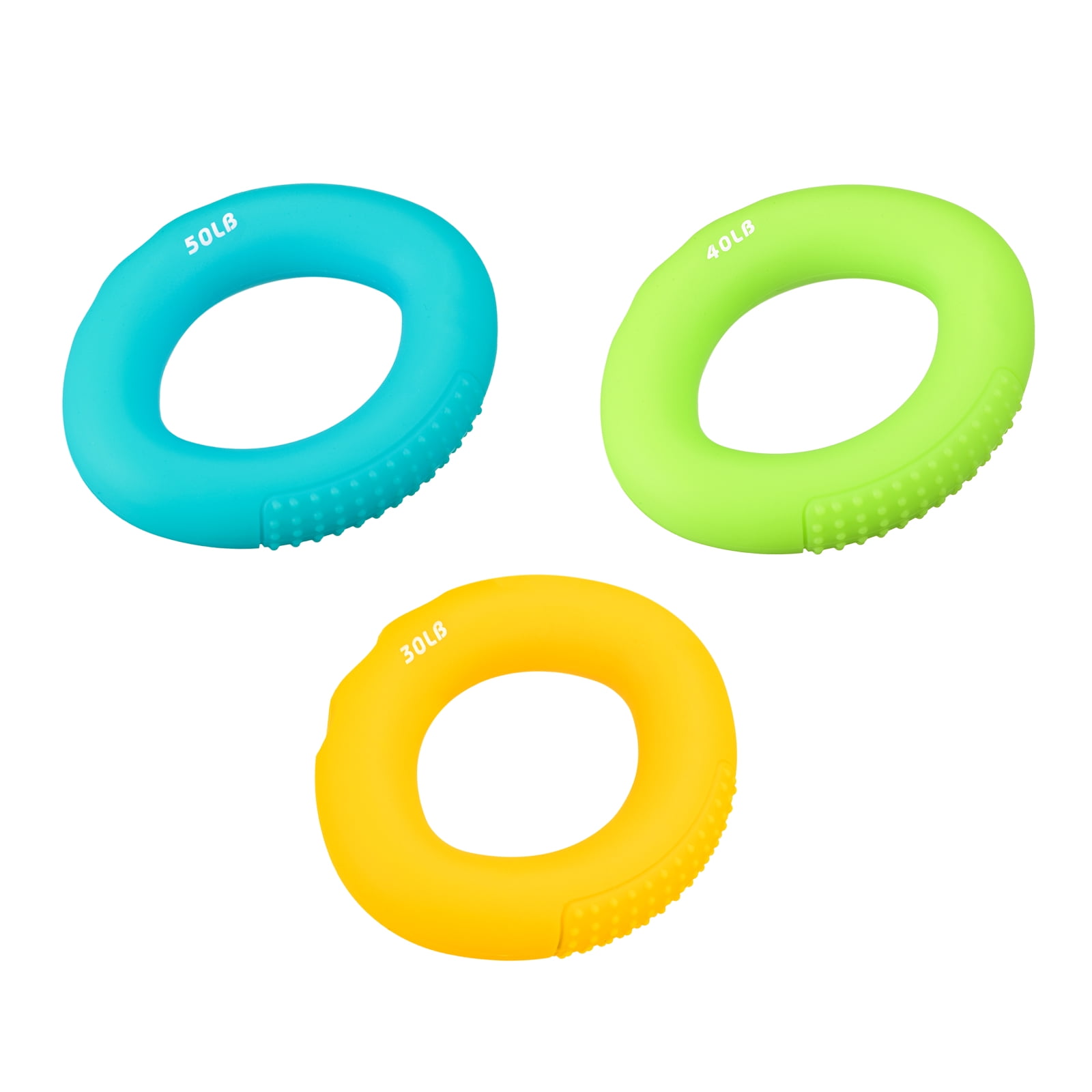 Uxcell 3.74" 3 Level Resistance Hand Grip Strengthener Hand Grip Rings ...