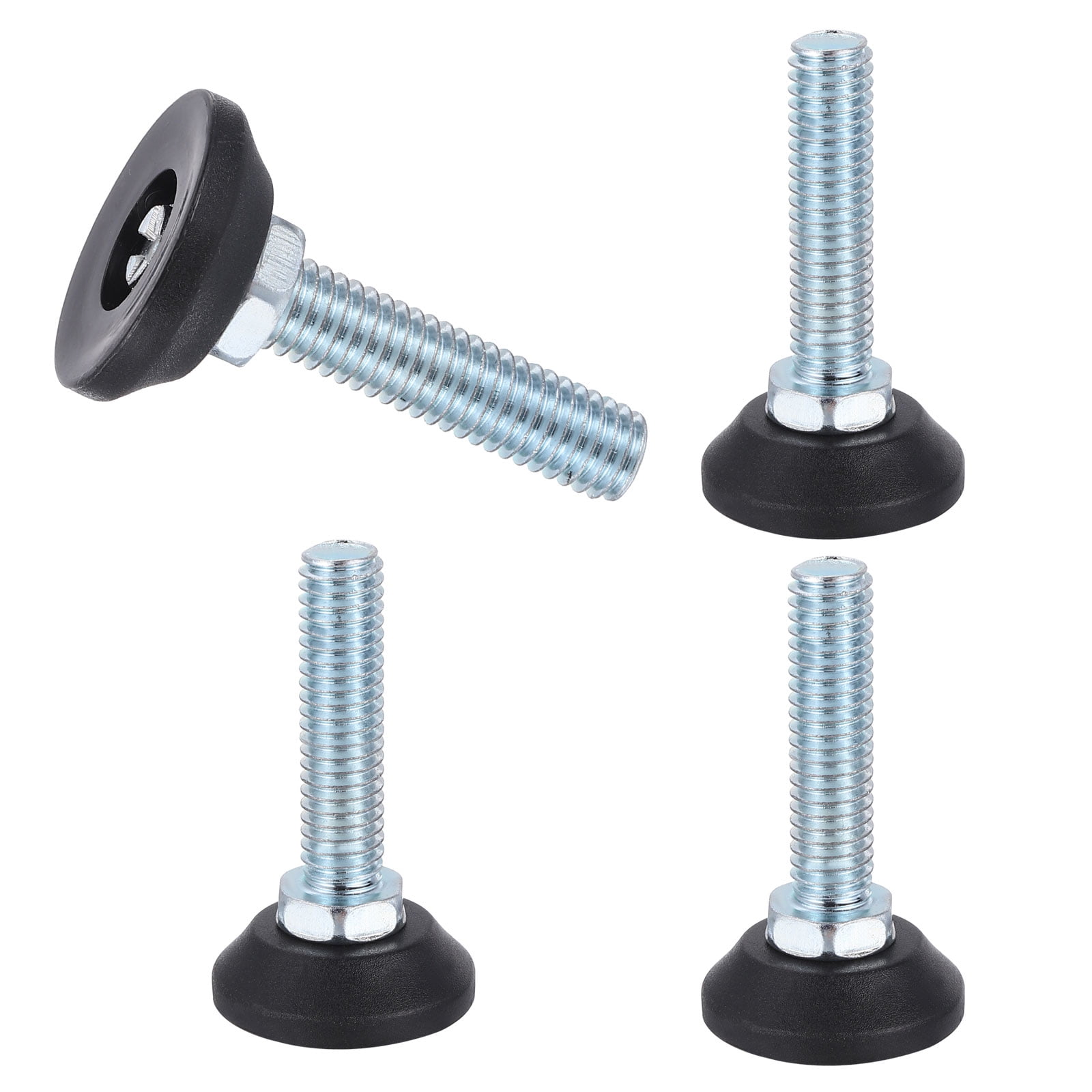 Uxcell 3/8"-16 Thread Furniture Feet Levelers, 4 Pack 30mm l Adjustable ...