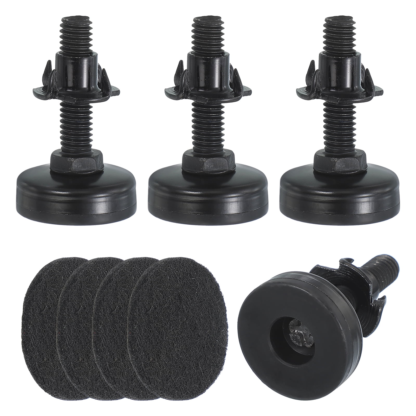 Uxcell 3/8" Furniture Leveling Feet, 4 Set Adjustable Leg Levelers with ...