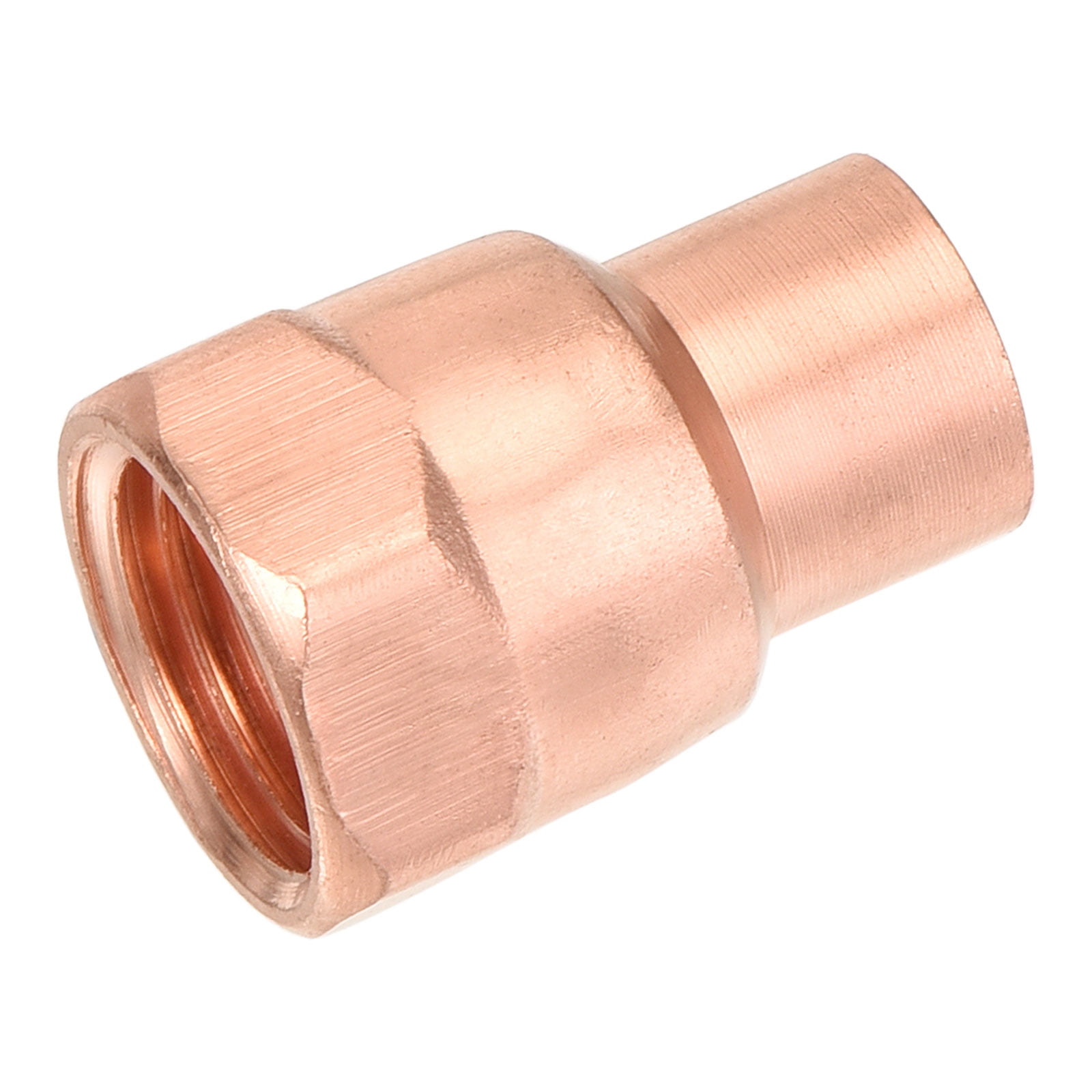 Uxcell 3/8 Inch Copper Female Adapters NPT1/4 Internal Thread Welding ...