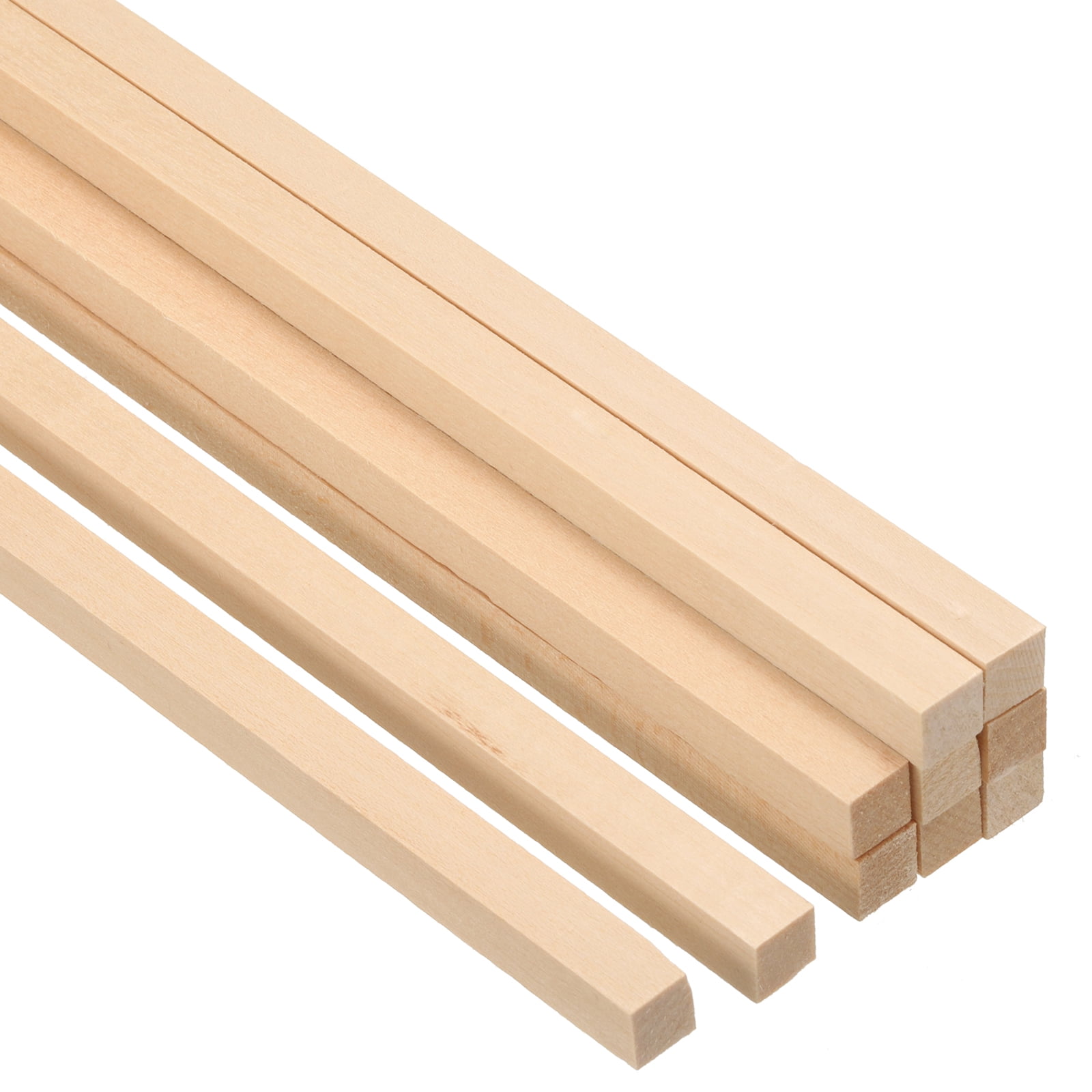 Uxcell 3/8 Inch Dowel Rods Wood Sticks 10 Inch Long Square Wooden ...