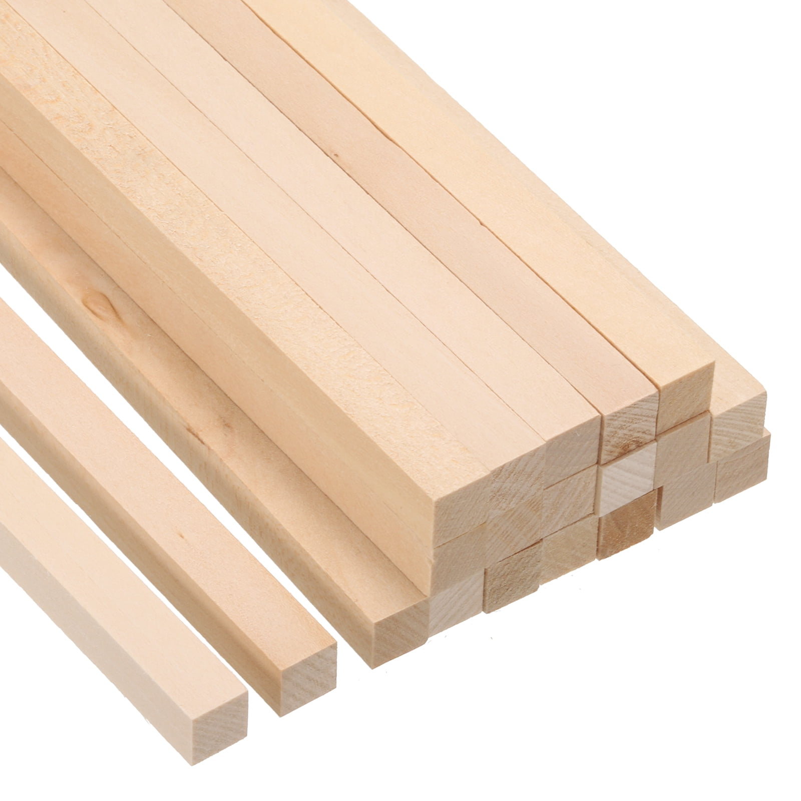 Uxcell 3/8 Inch Dowel Rods Wood Sticks 6 Inch Long Square Wooden Dowels ...