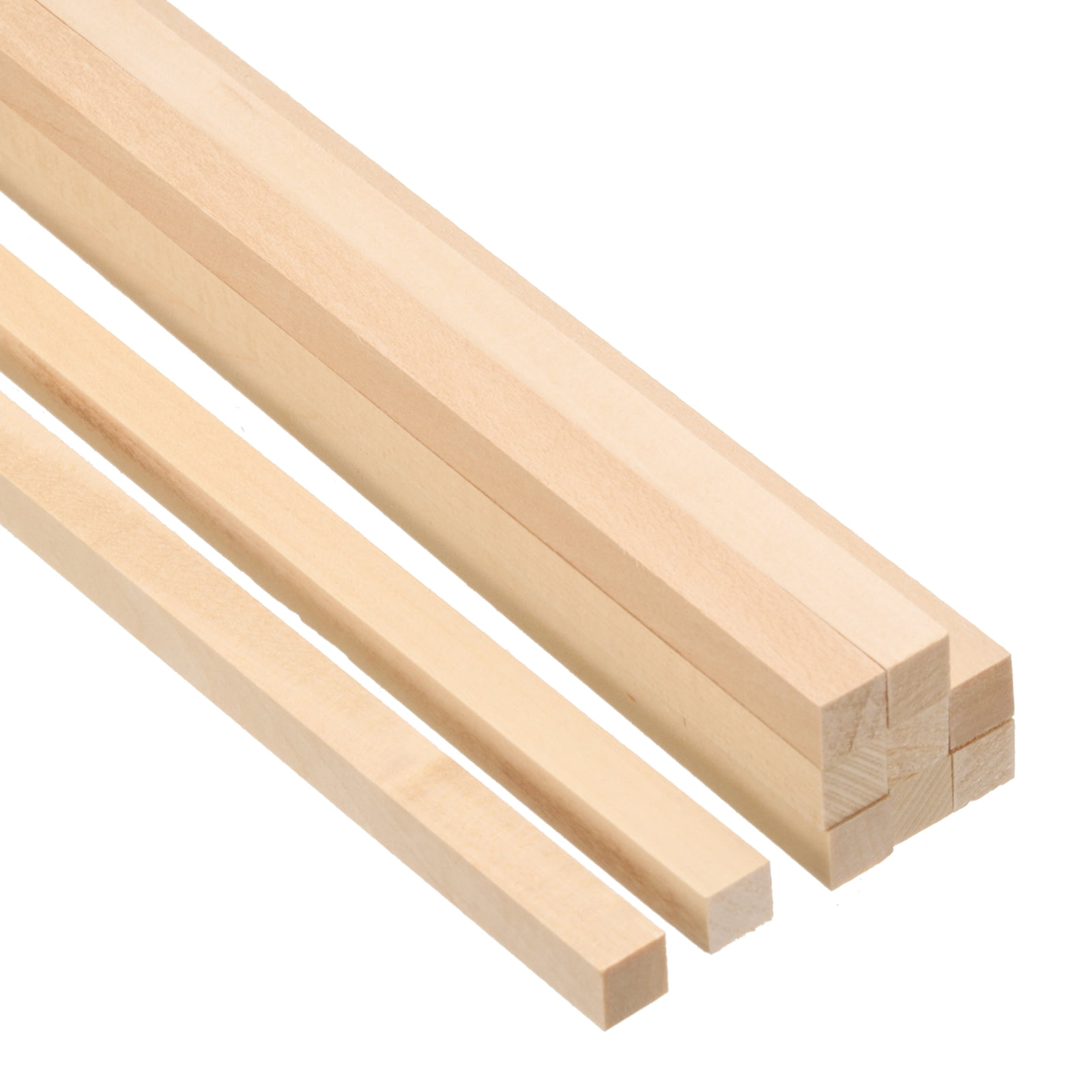 Uxcell 3/8 Inch Dowel Rods Wood Sticks 8 Inch Long Square Wooden Dowels ...