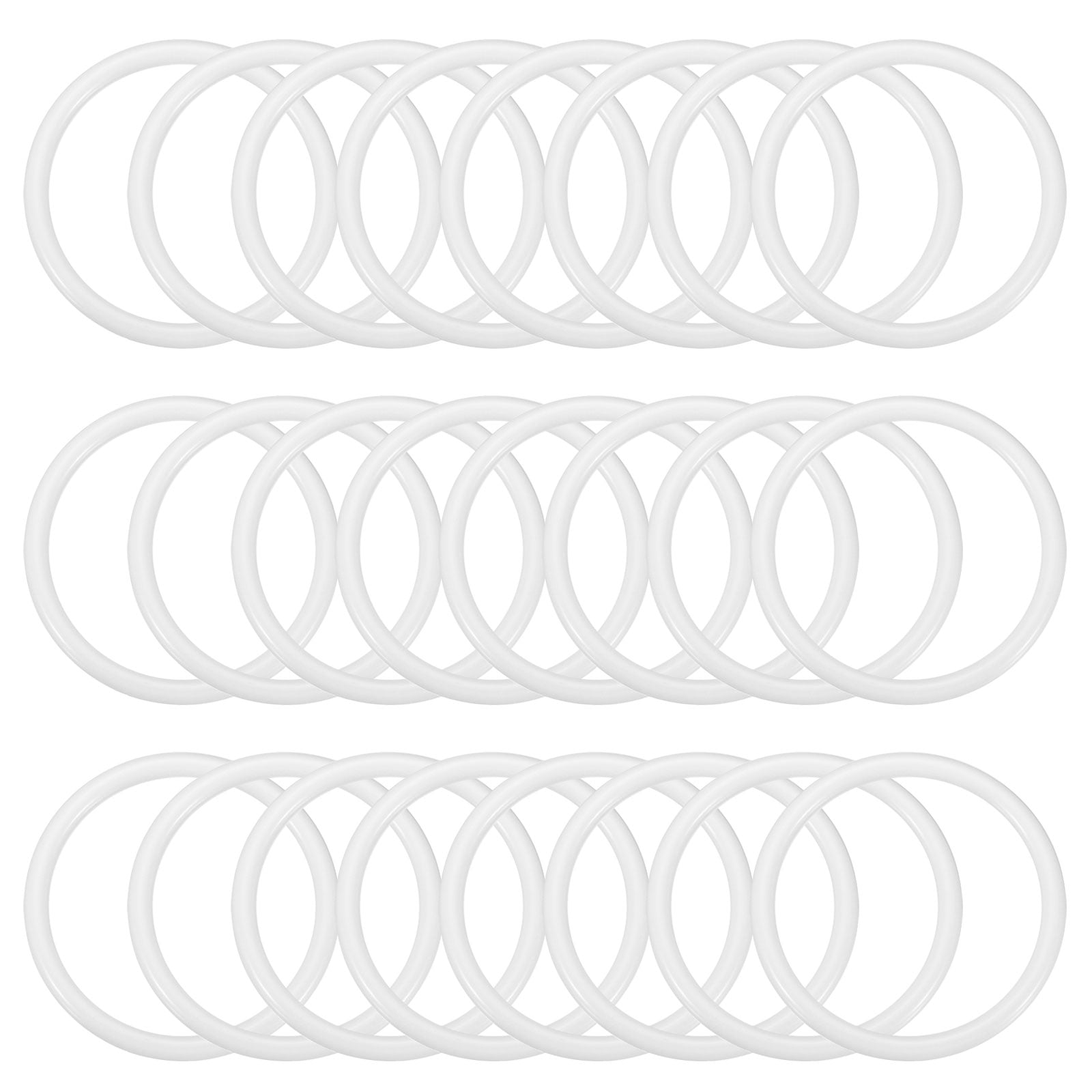 Uxcell 3.8 Inch Dream Catcher Rings, 24 Pcs Plastic Macrame Wreath ...