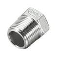 Uxcell 3/8 PT Male to 1/4 PT Female 304 Stainless Steel Pipe Fitting Reducing Hex Bushing ...