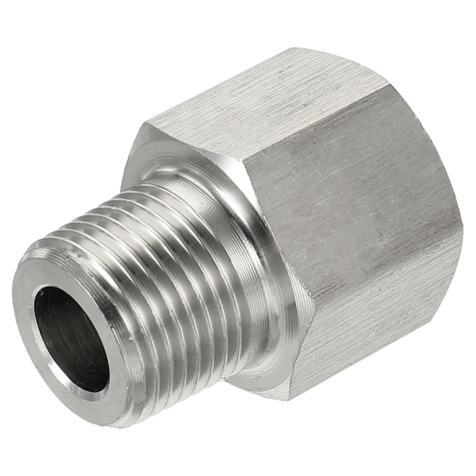 Uxcell 3/8 PT Male to 3/8 PT Female Stainless Steel Pipe Fitting Reducing Hex Bushing - Walmart.com