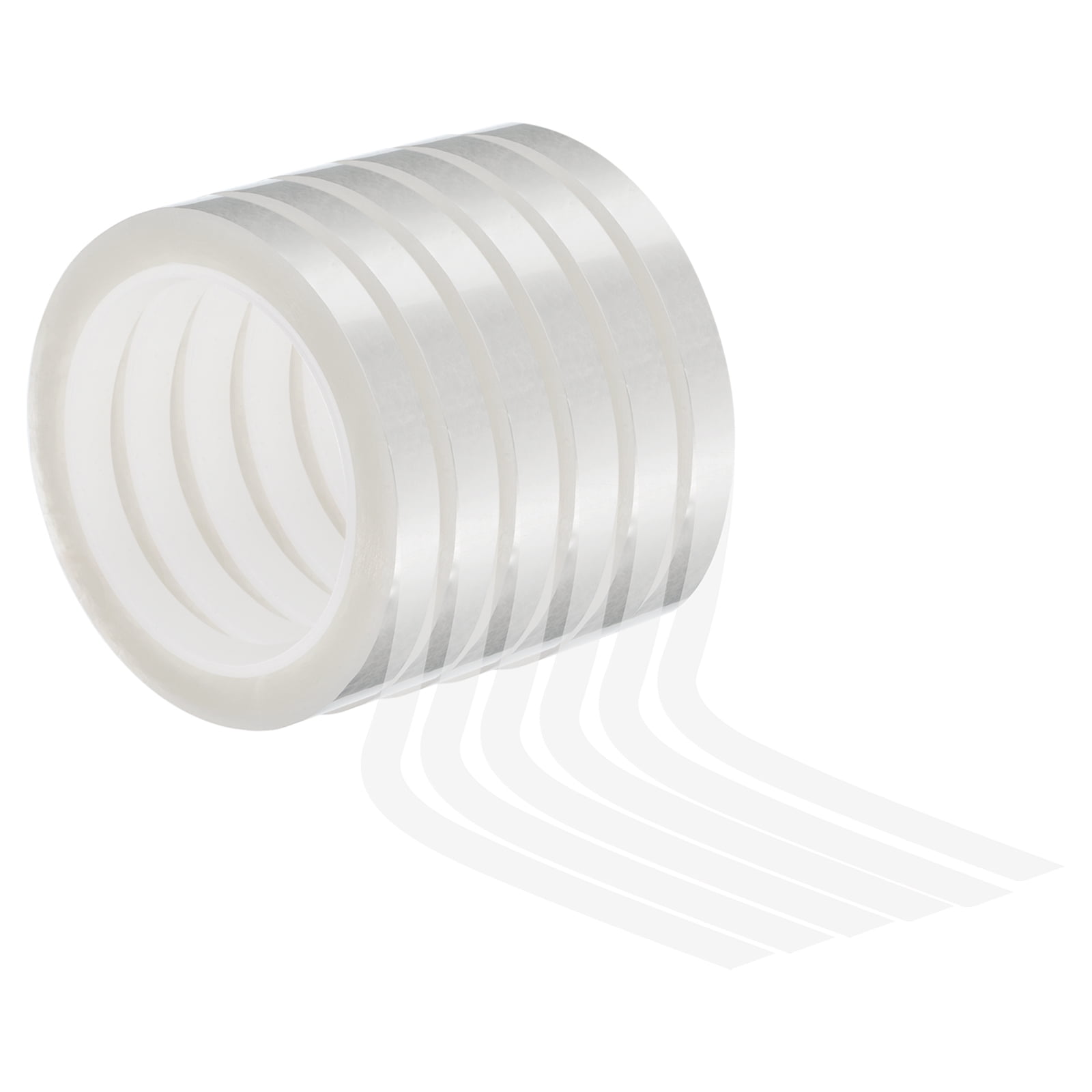 Uxcell 3/8" Whiteboard Tape Thin Dry Erase Tape, Transparent, 6 Pack ...