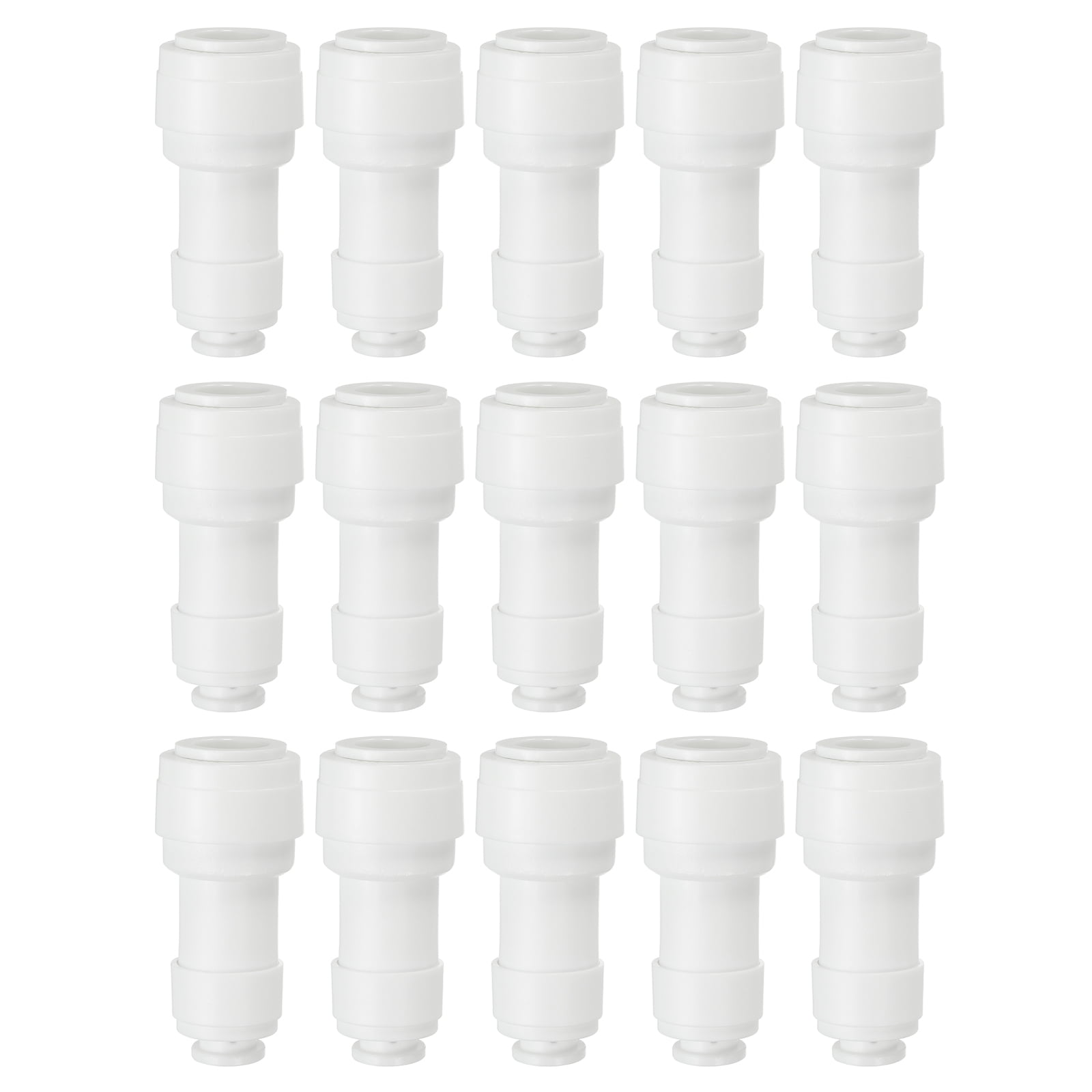 Uxcell 3/8" to 1/4" OD Water Purifier Straight Connector, Push to ...