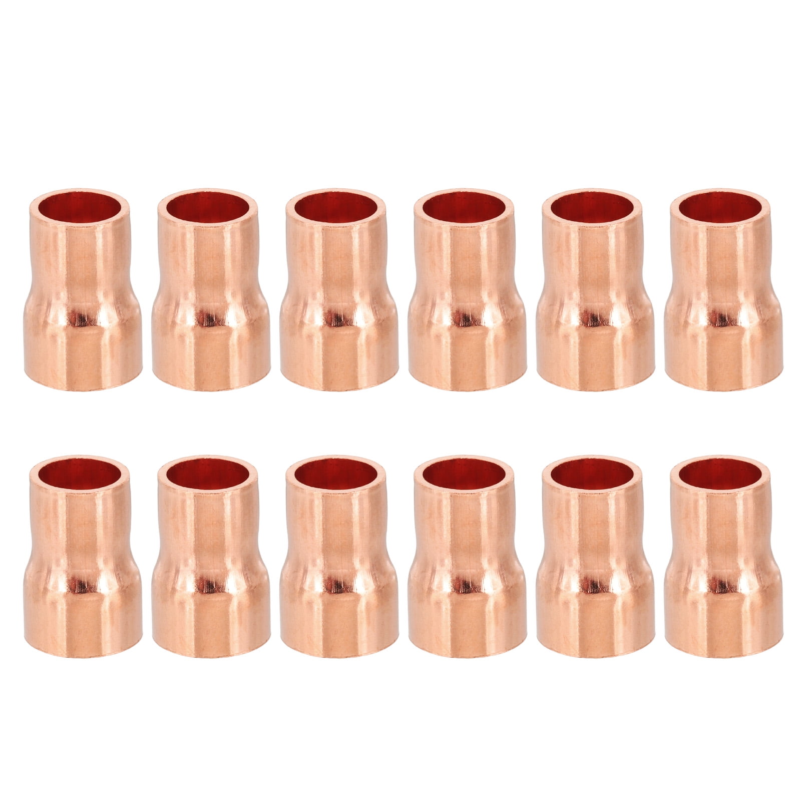 Uxcell 3/8" to 5/16" ID Copper Reducer 12pcs Pure Copper Reducing ...