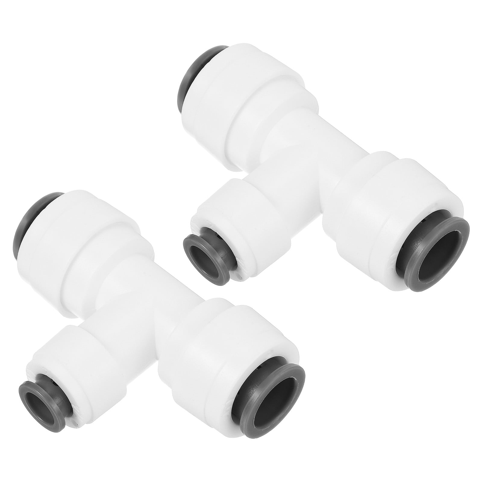 Uxcell 3/8" x 1/4" Push to Connect Tee Fittings Reducing Water Line ...