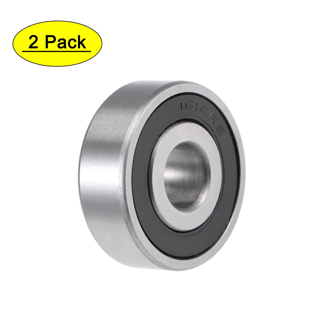 Uxcell 3/8"x1-1/8"x3/8" 1614-2RS Sealed Z2 Deep Groove Ball Bearings 2 ...