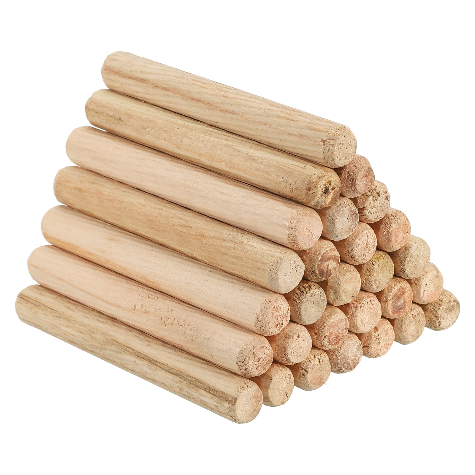 Uxcell 3/8"x3 5/32" Wood Dowel Pins,60Pack Fluted Wooden Dowel Pin ...