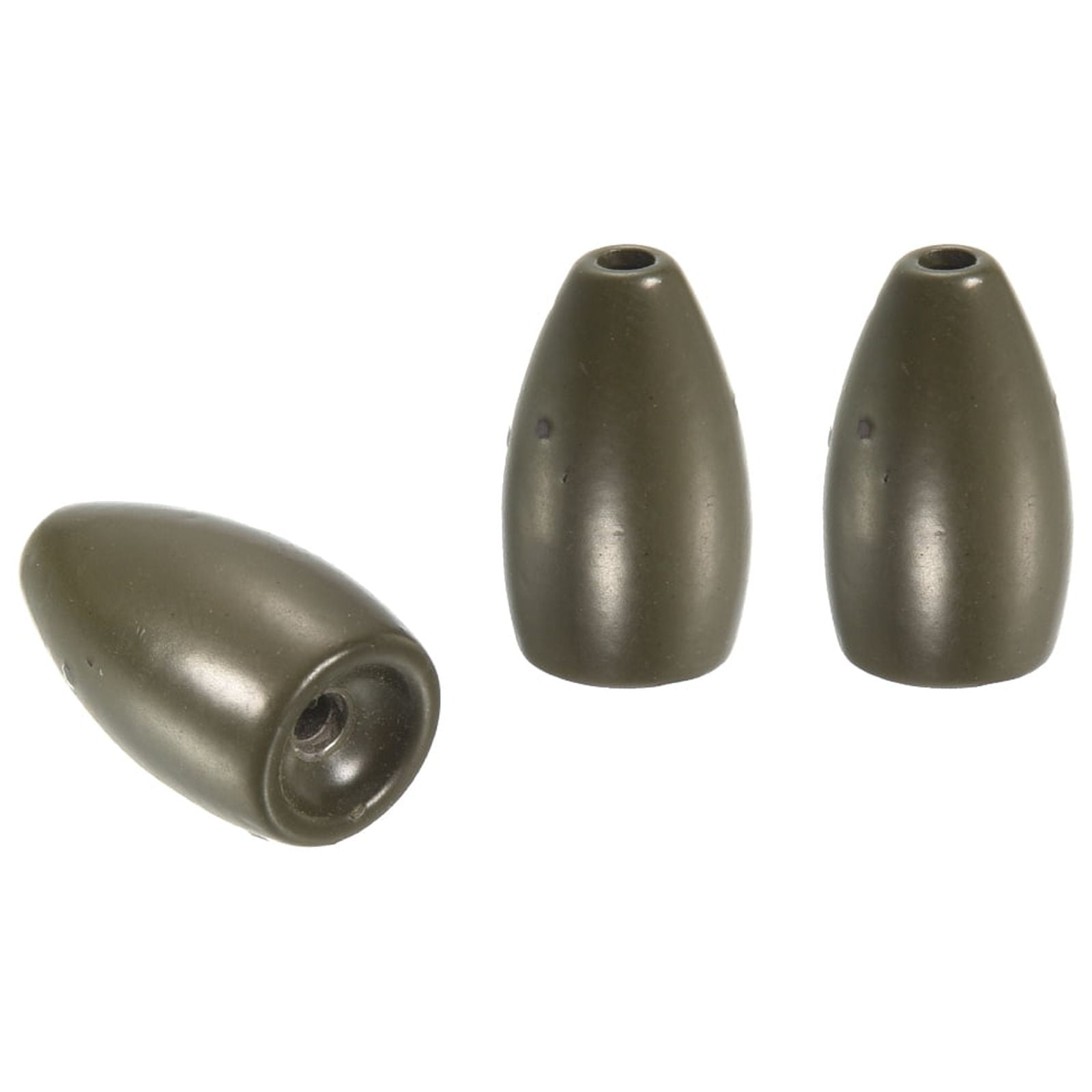 Uxcell 3/8oz Tungsten Fishing Weights Bait Sinkers for Bass Fishing ...