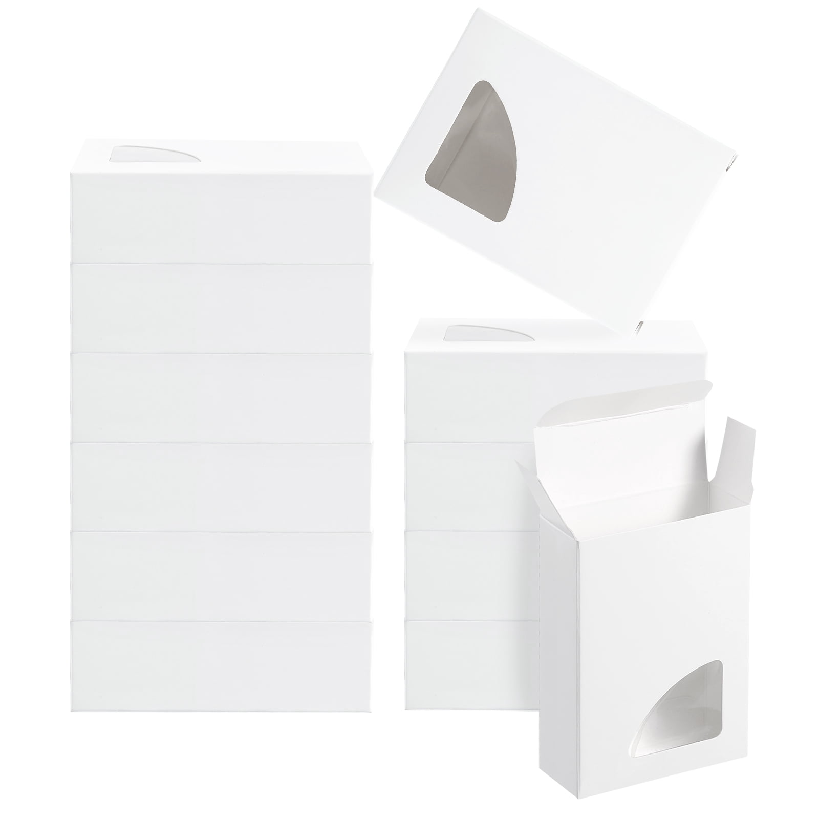 Uxcell 3.8x2.8x1.2" Paper Soap Box with Window, 40 Pack Soap Boxes ...