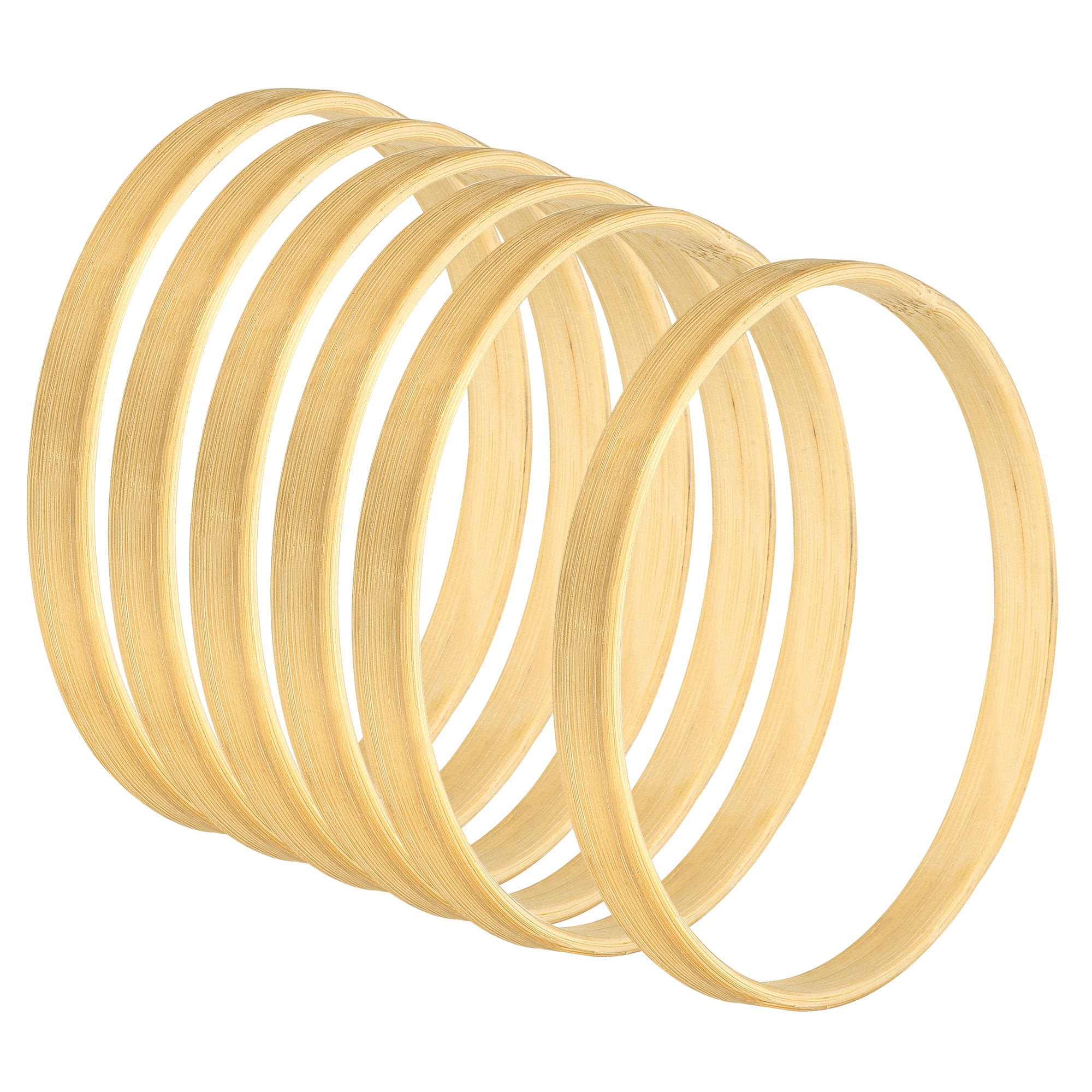 Uxcell 3.9" Wooden Floral Hoop Rings for DIY Crafts Wedding Wreath ...